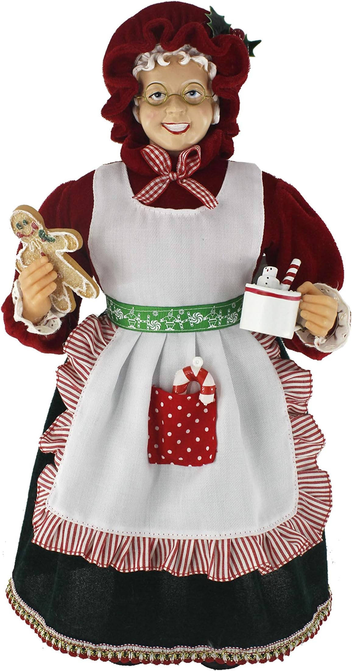 Amazon.com: Windy Hill Collection 16" Inch Standing Mrs. Santa Claus ...