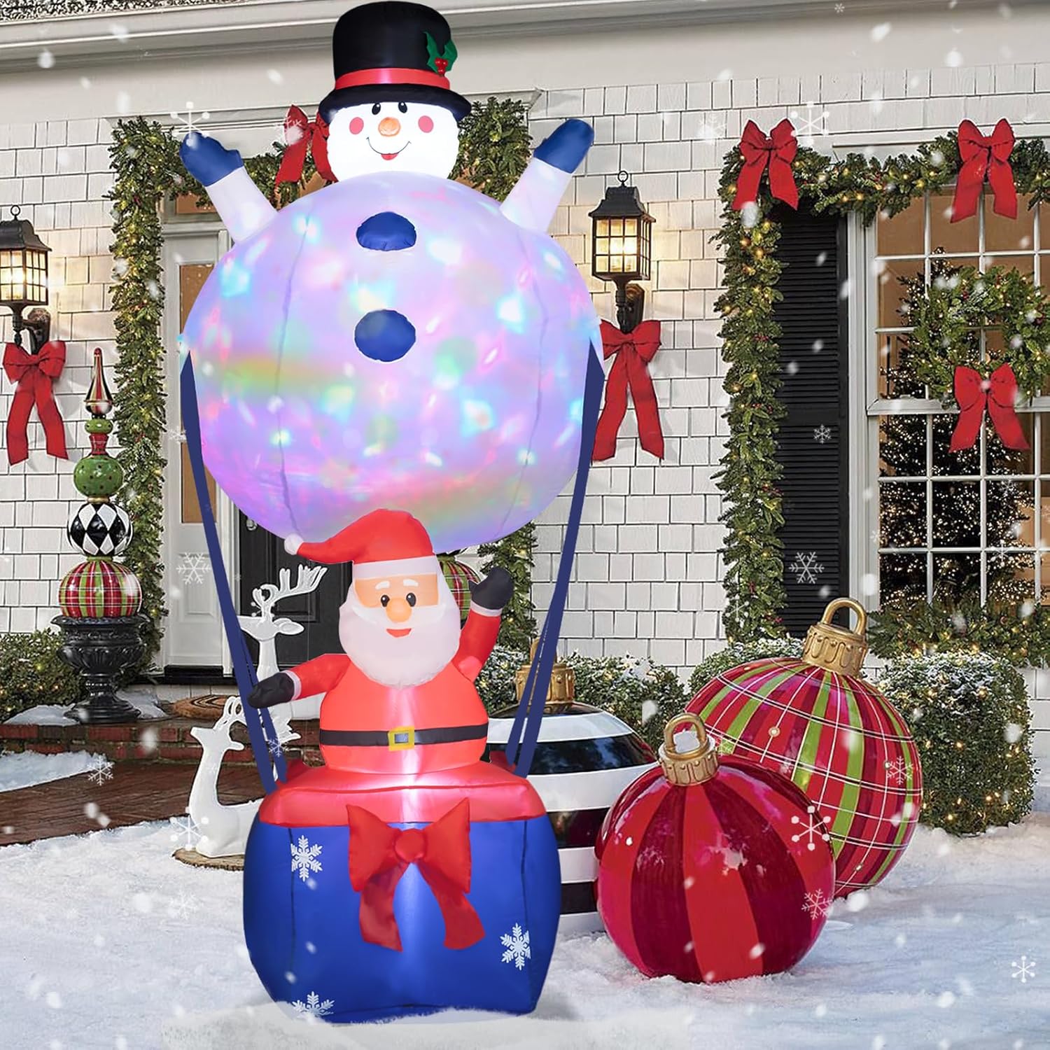 Amazon.com: GoinWellcy 8ft Christmas Inflatable Decoration - Snowman ...