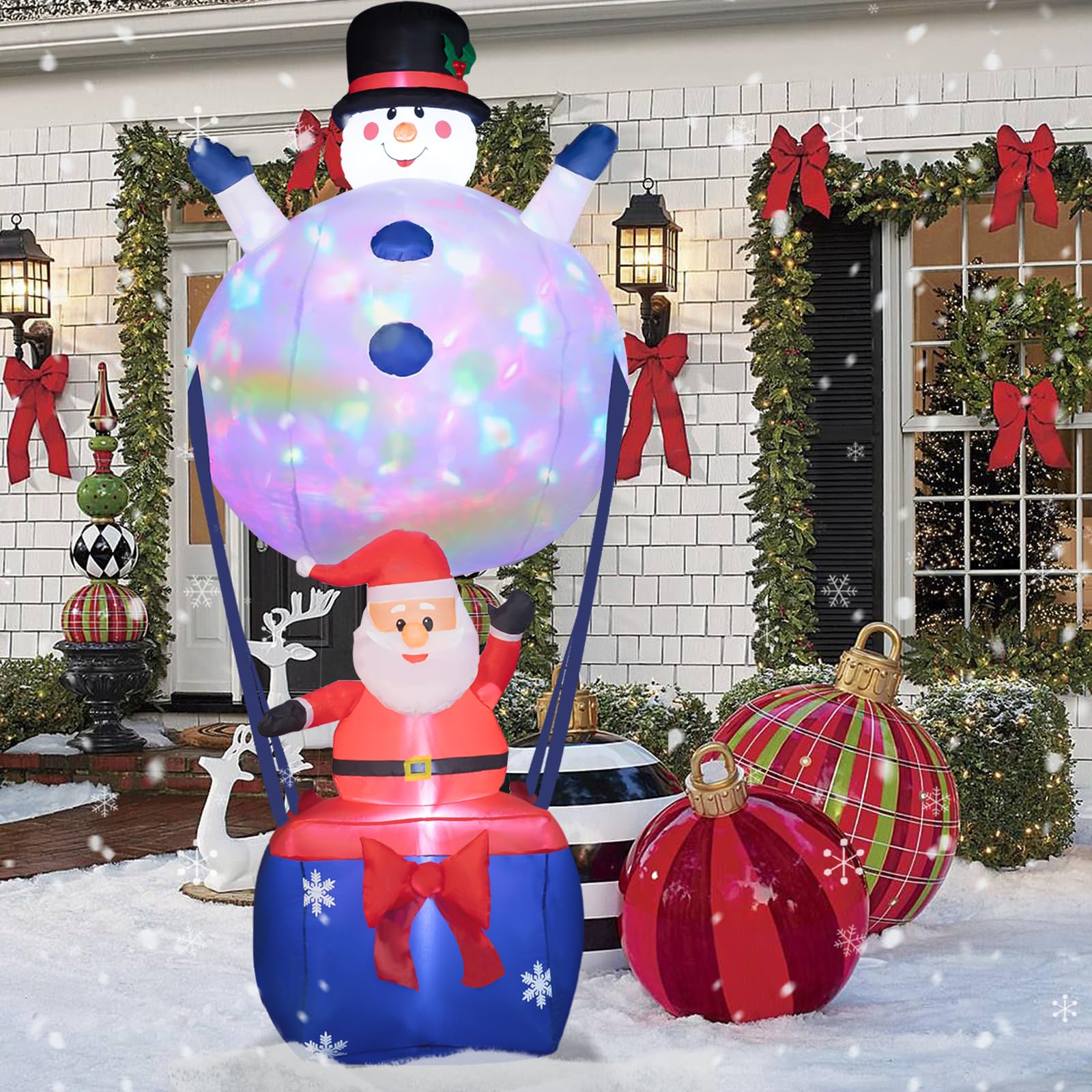 Amazon.com: GoinWellcy 8ft Christmas Inflatable Decoration - Snowman ...