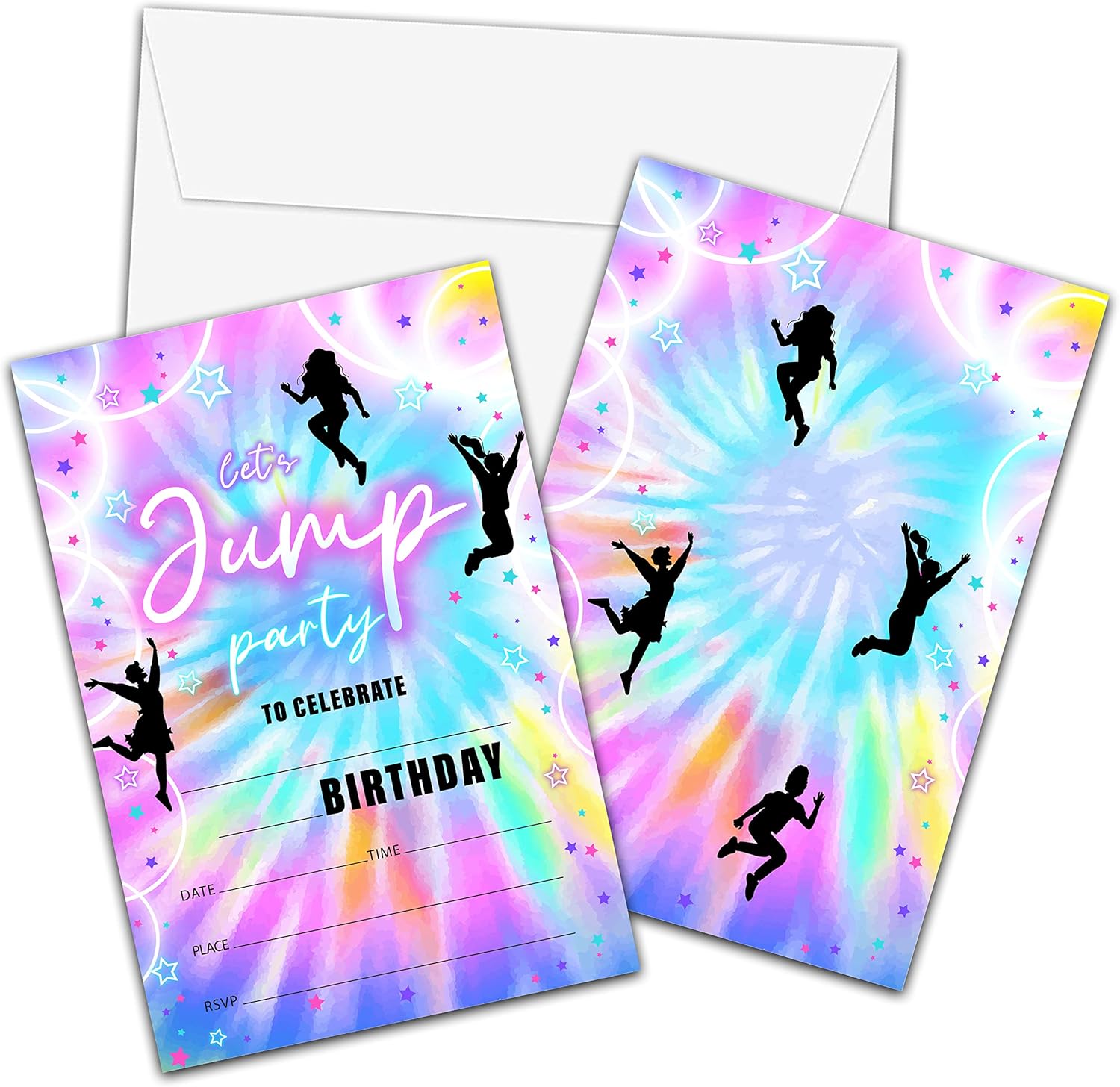 Amazon.com : Jump Trampoline Birthday Invitations with Envelopes ...