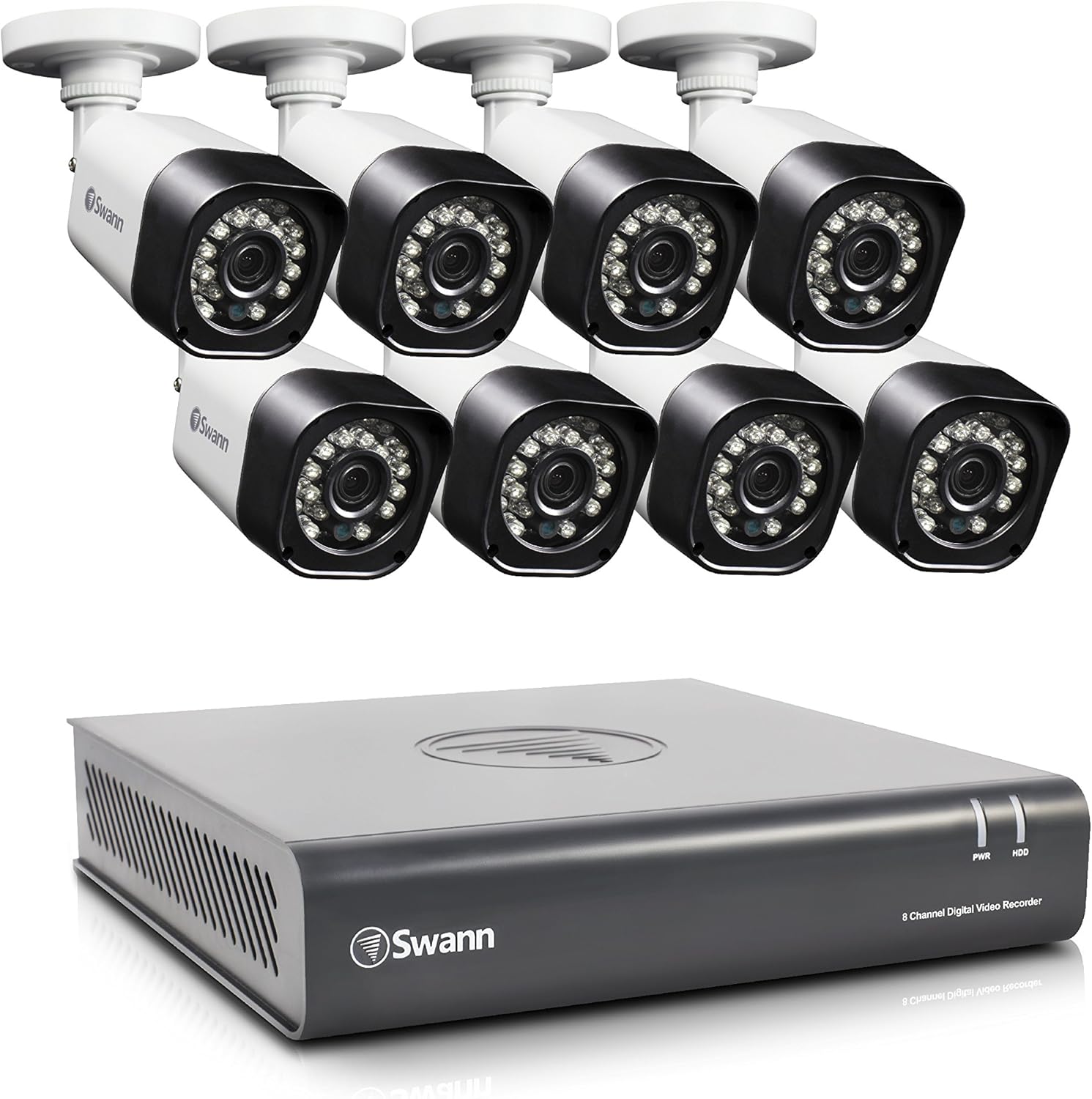 Amazon.com : Swann SWDVK-8720P8-US DVR8-1580 720P / 500GB / 8 x Pro ...