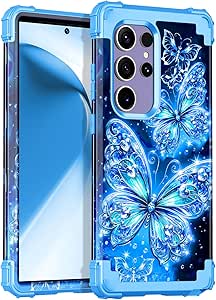 Amazon.com: Casetego for Galaxy S24 Ultra 5G Case,Glow in The Dark Three Layer Heavy Duty Sturdy ...