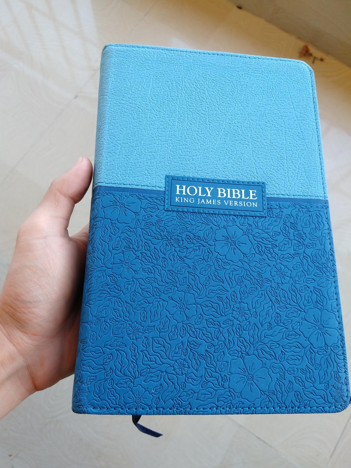 KJV Holy Bible Compact Pearl Vinyl, BLUE : KJV: Amazon.in: Books