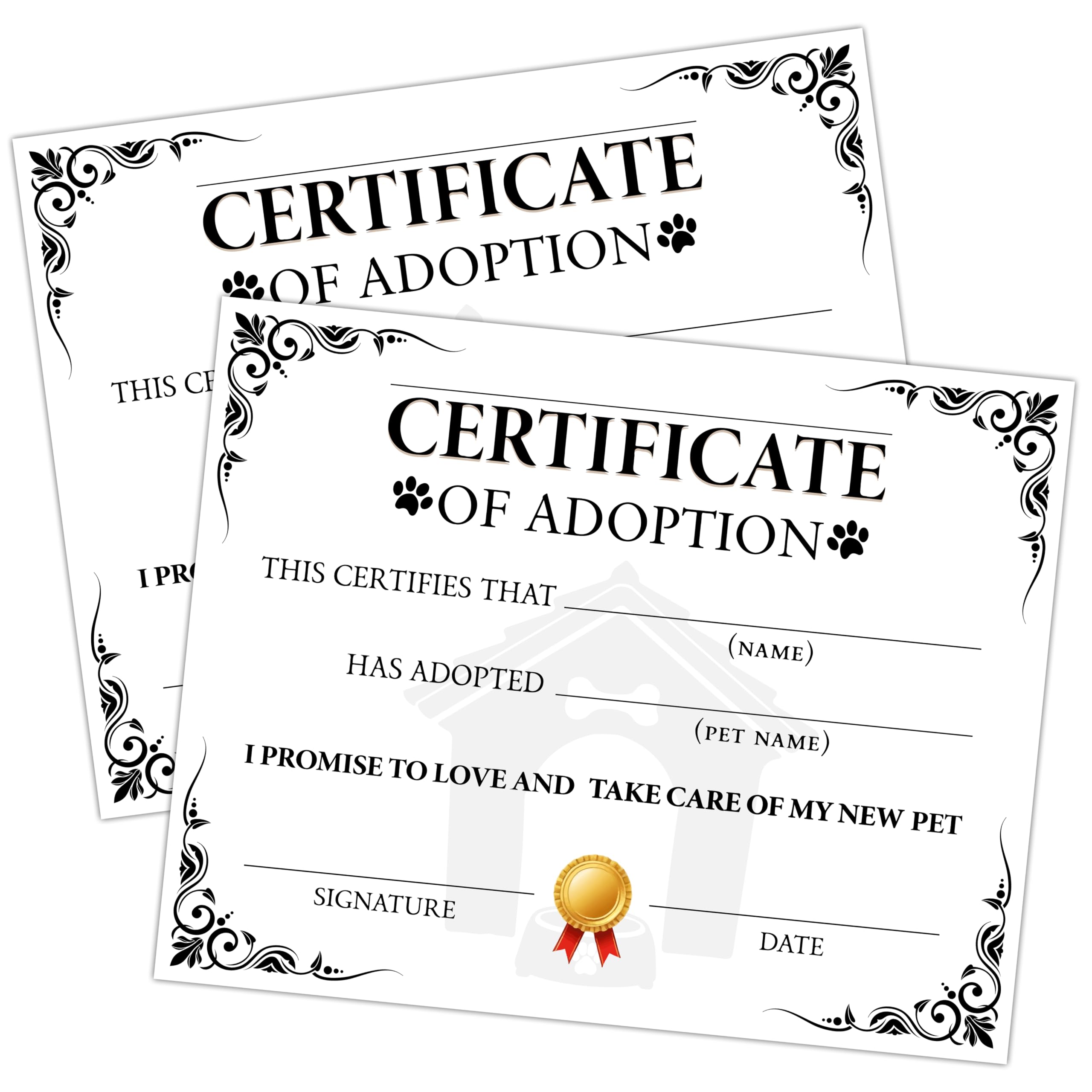 Dog Adoption Certificate Amazon.com : Pet Adoption Certificate Adopt
