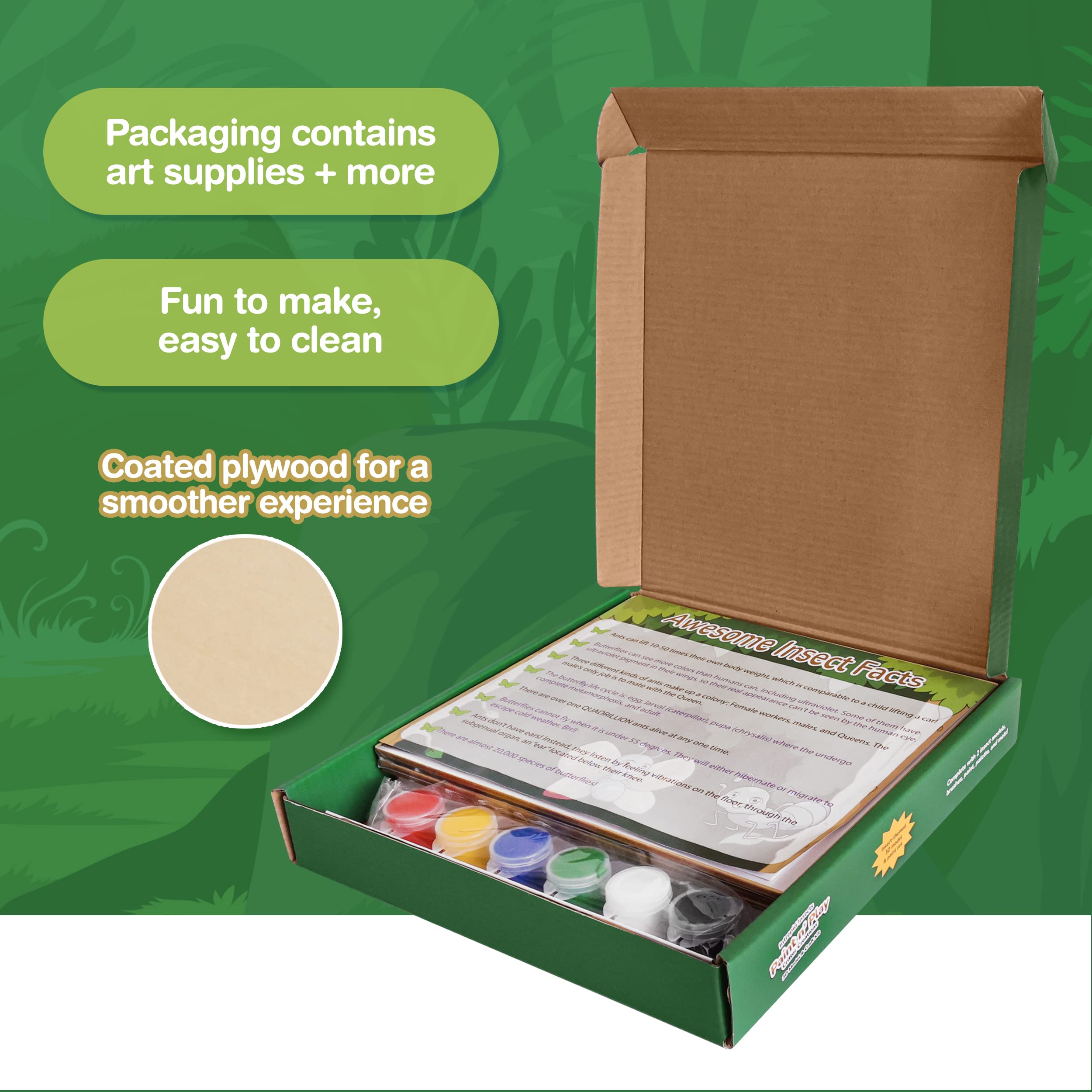 Snapklik.com : Intrepid Insects Paint N Play 3D Model And Craft Kit ...