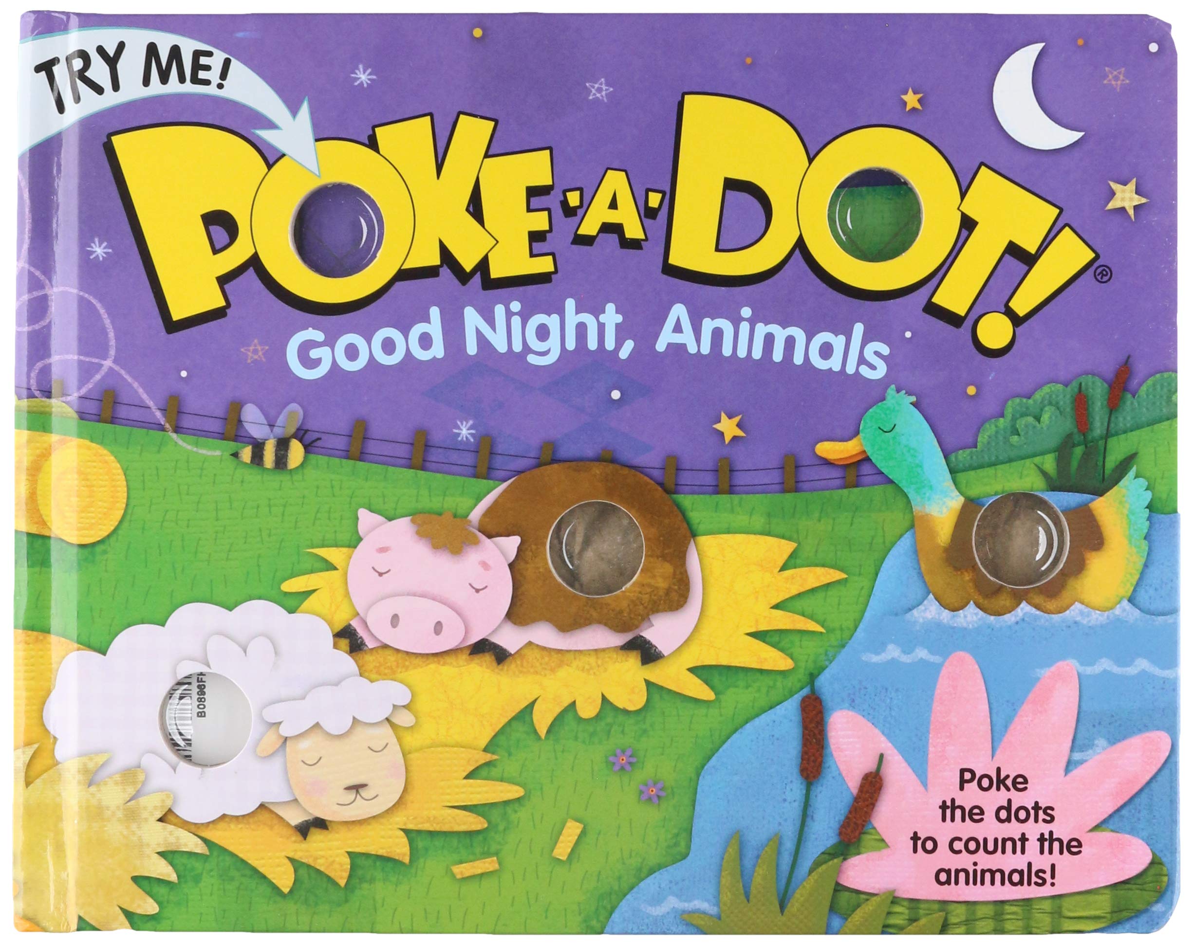 Melissa & Doug Children's Book - Poke-a-Dot: Goodnight, Animals (Board ...