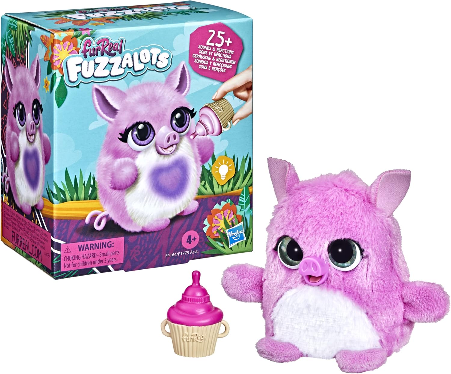 furReal Fuzzalots - Cerdito - Juguete Interactivo electrónico Que ...
