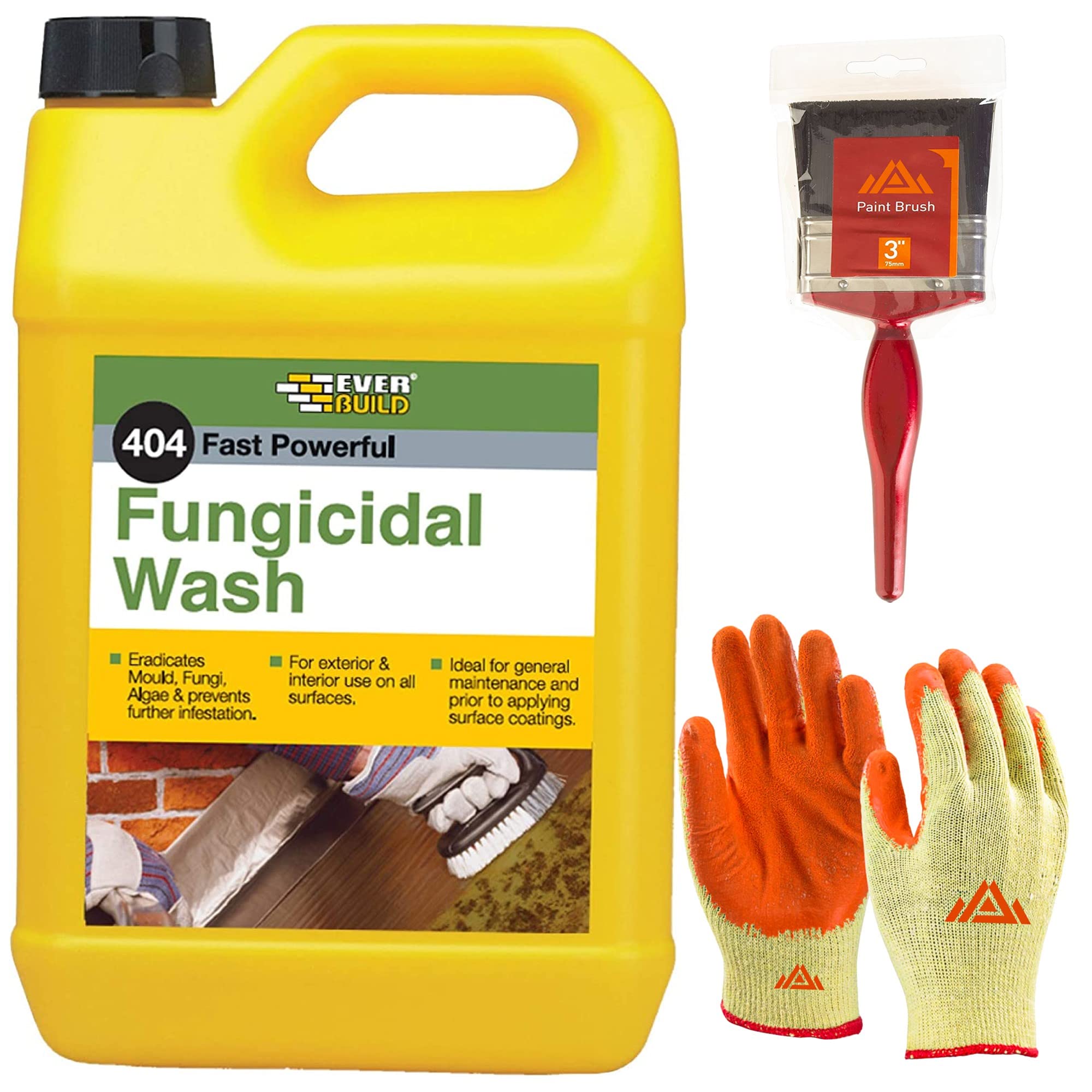 Fungicidal Wash 5-Litre With Perfectonish Gloves & Brush- Powerful ...