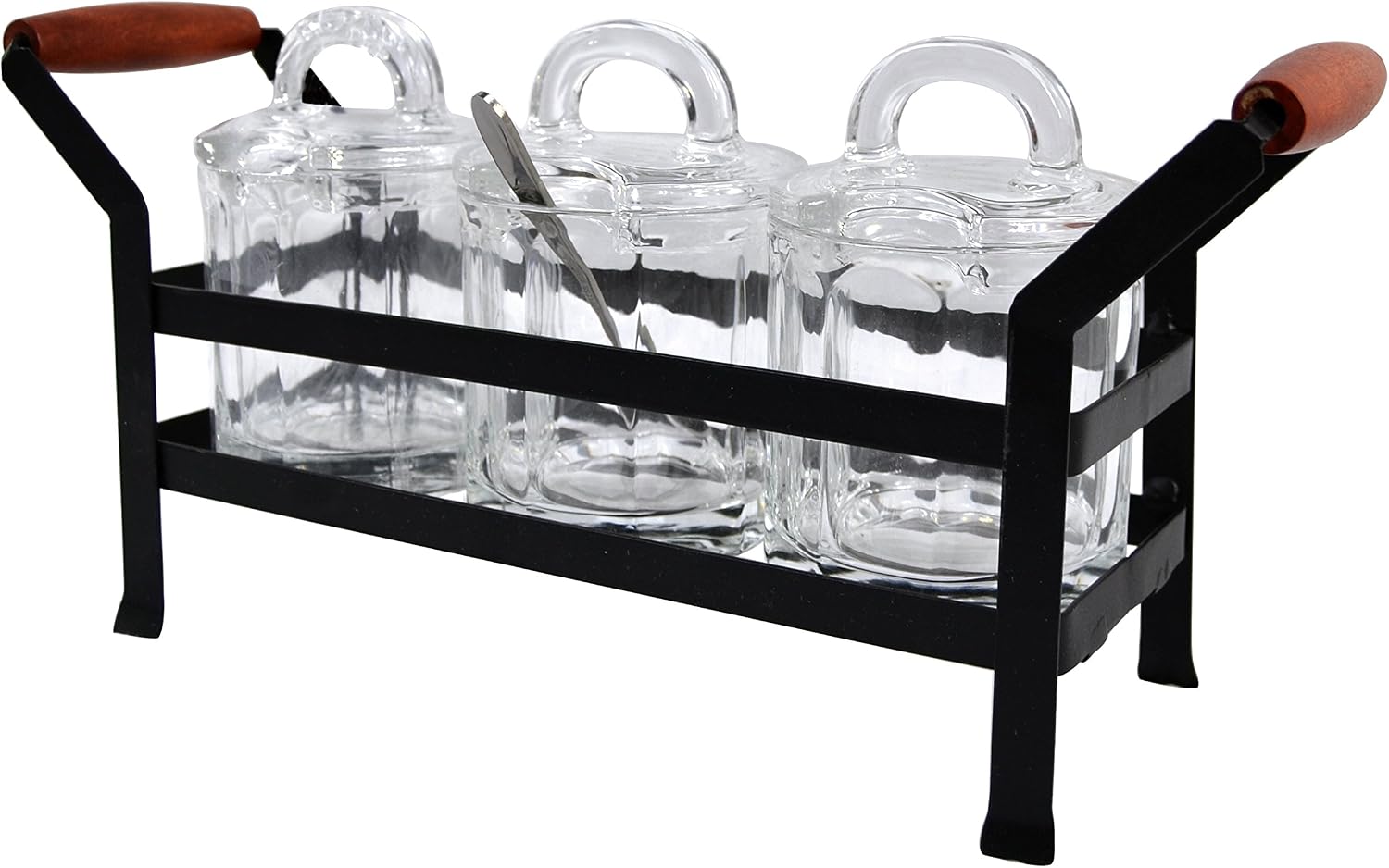 Amazon.com | Benevolence 10 Piece Minimalist Condiment Caddy Set ...