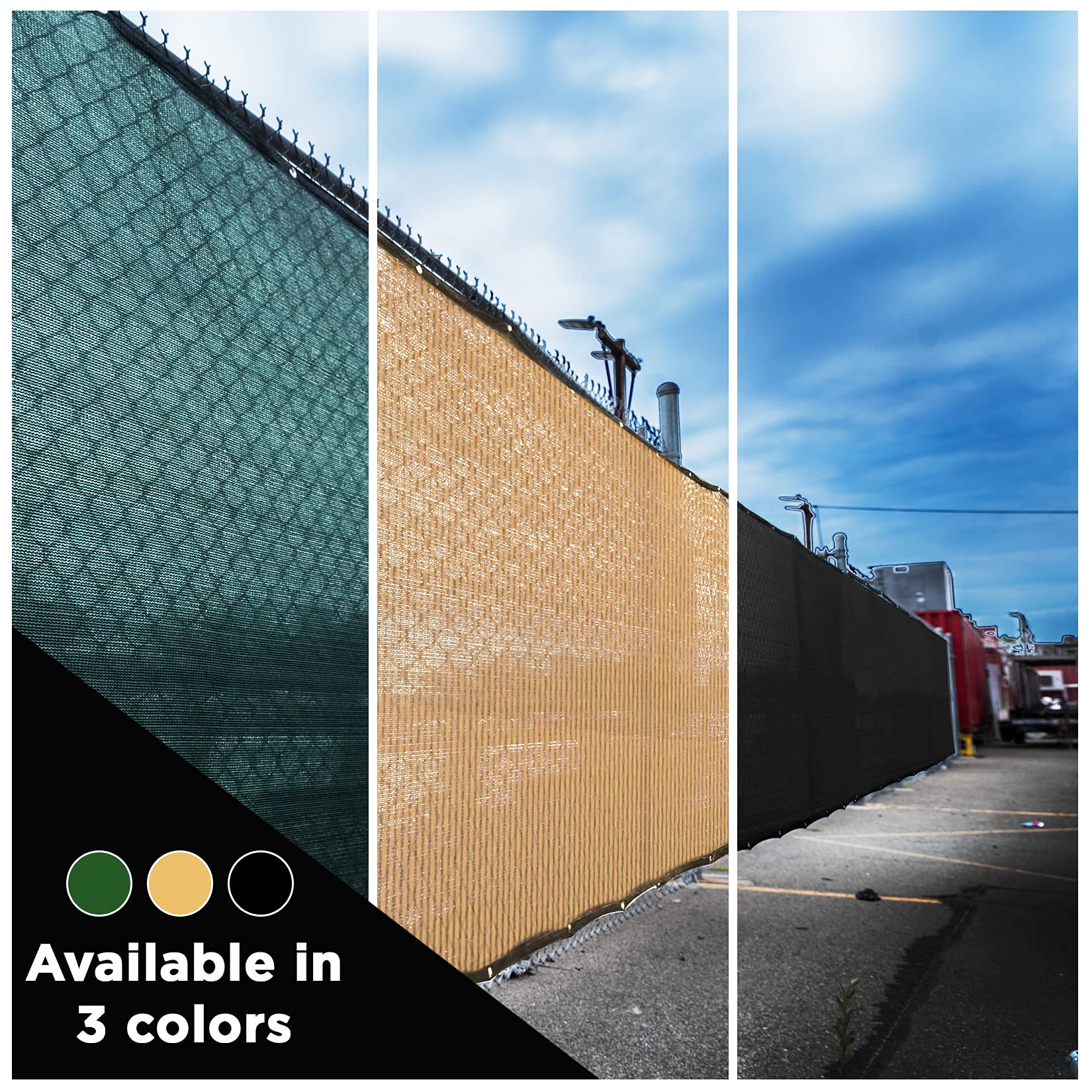 Snapklik.com : Boen - Backyard Privacy Screen Fence Covering 8 X 50 ...