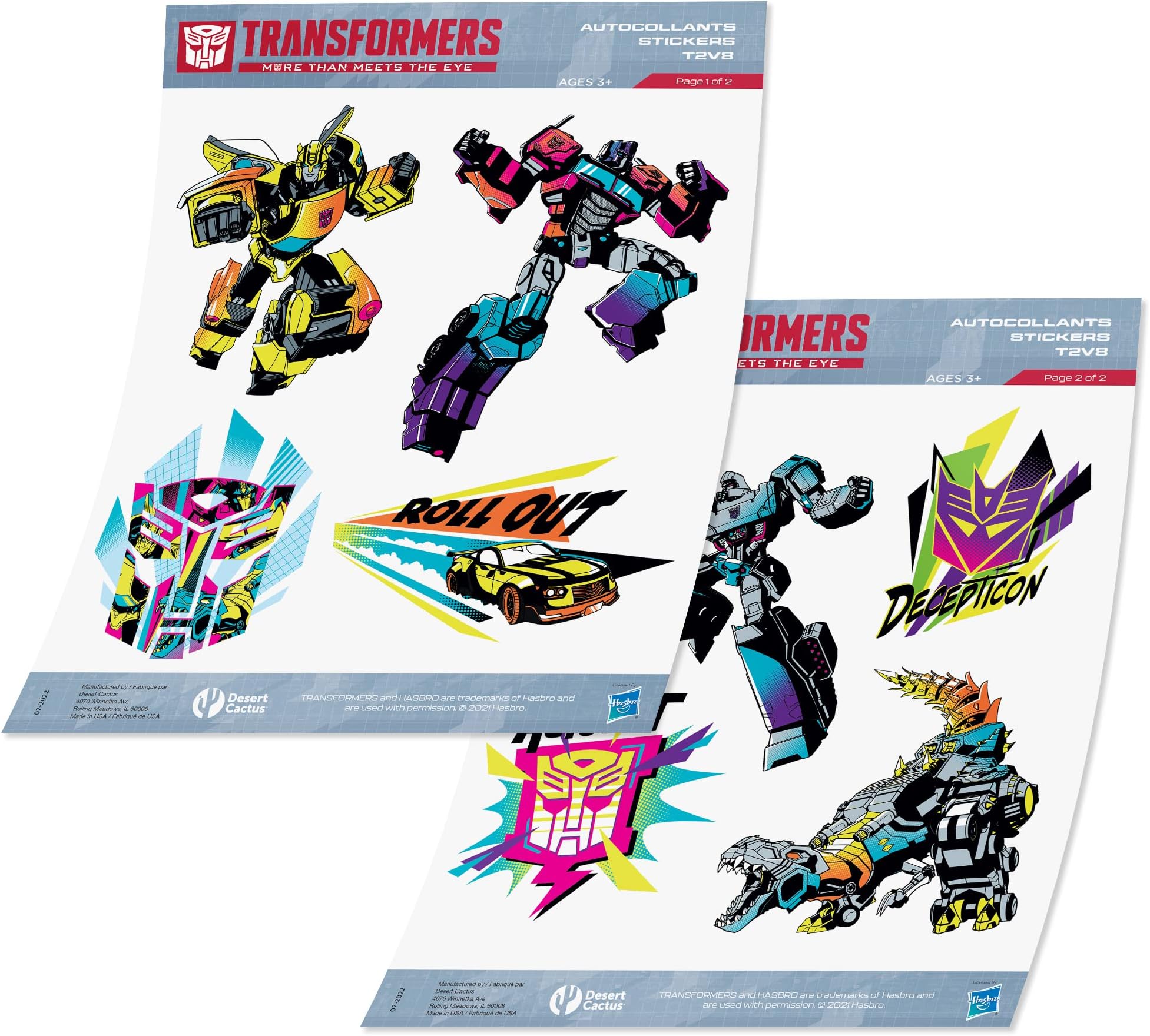 Amazon.com: Popfunk Transformers Autobots Collectible Sticker Set ...