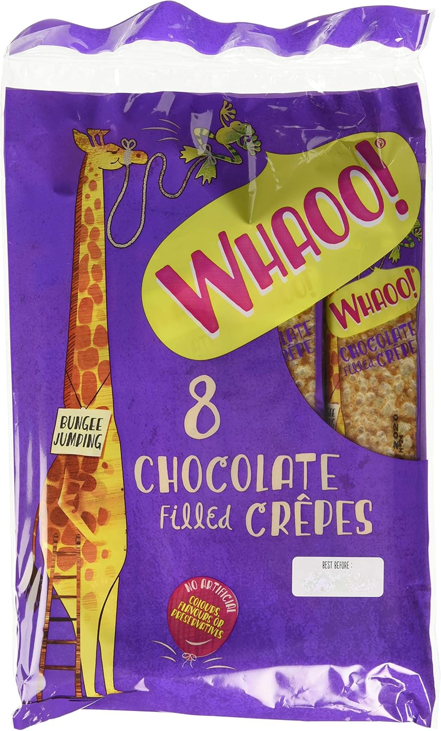 Whaoo Chocolate Filled Crepes, Pack of 8 : Amazon.co.uk: Grocery