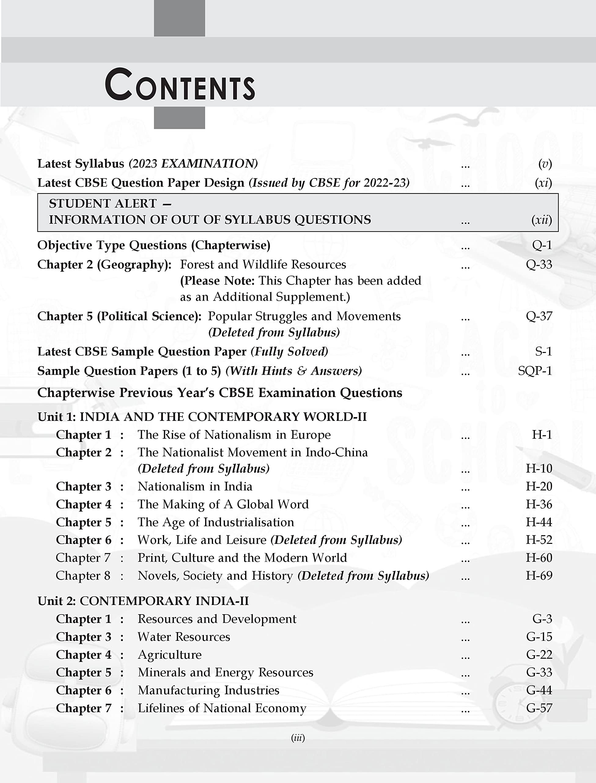 Buy CBSE Class 10 Social Science Question Bank with MCQs and Sample ...