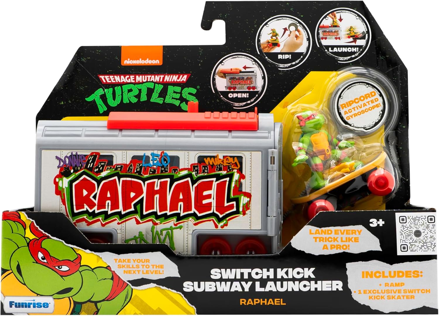 Amazon.com: Teenage Mutant Ninja Turtles 5" Switch Kick Subway Launcher ...