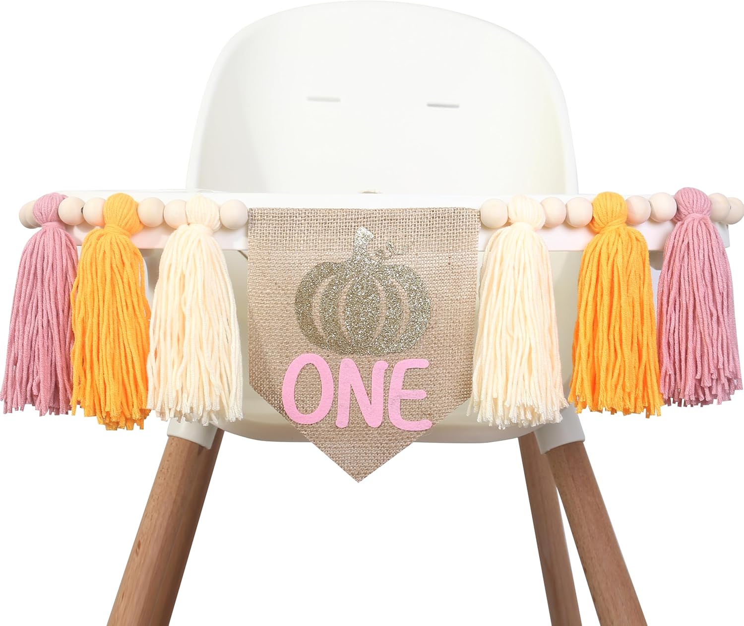 Amazon.com: First Birthday Pumpkin Highchair Banner - Fall 1st Birthday ...