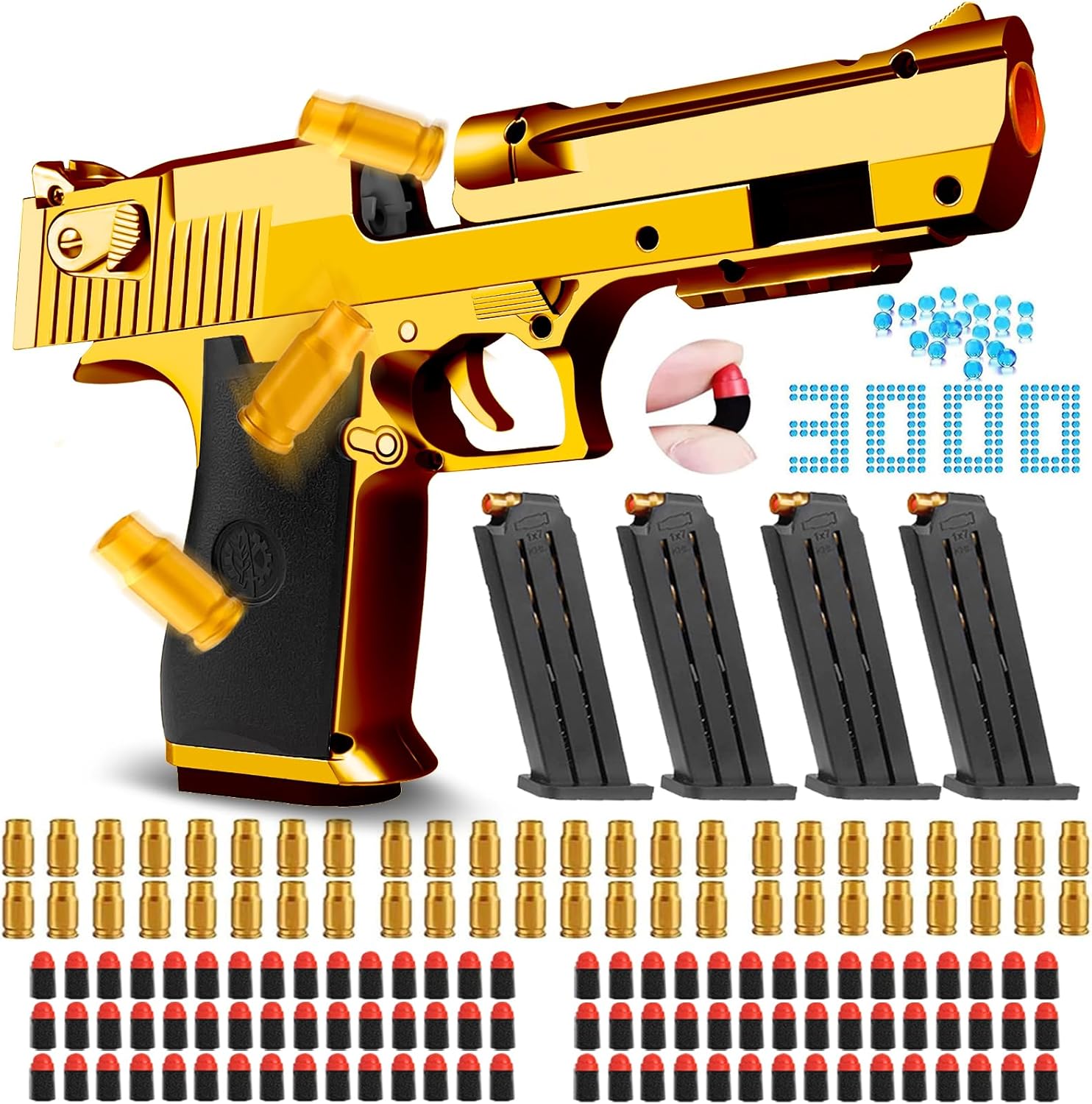 Amazon.com: Toy Foam Blasters Soft Bullet, Shell Ejecting Cool Toys ...