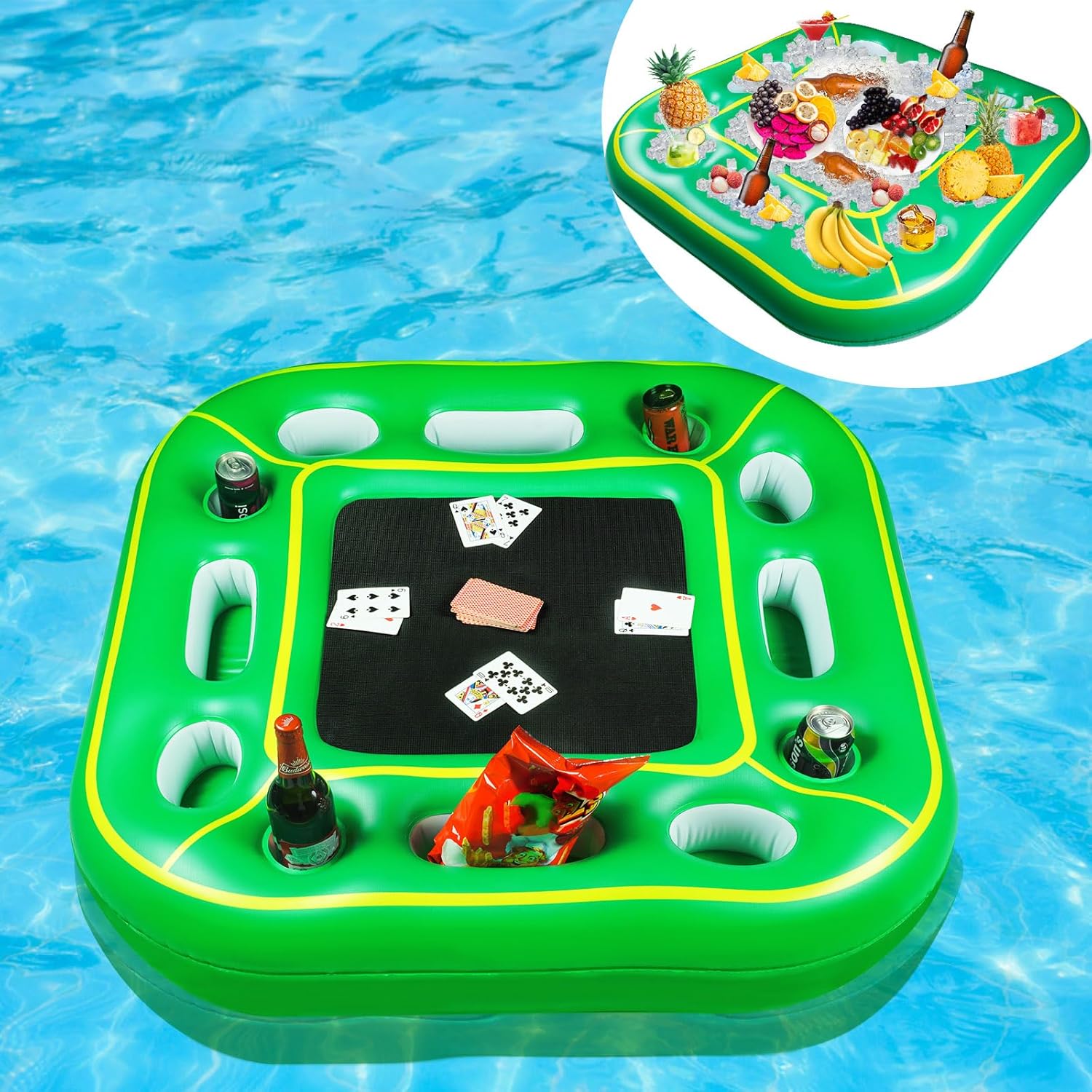 Amazon.com: digi Floating Pool Games Table for Adults with Durable Foam ...