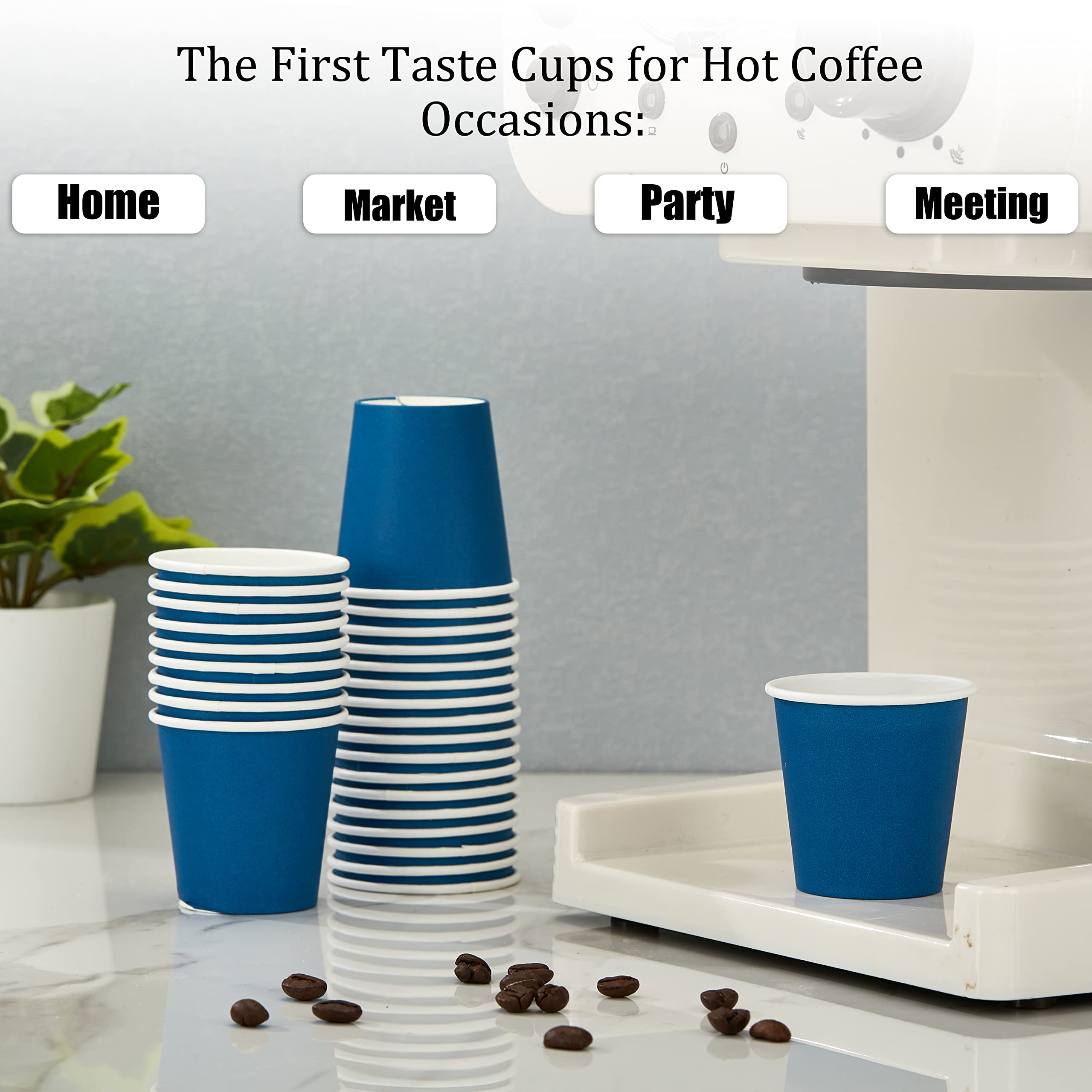 SIUQ 1200 Pack 3 oz Paper Cups, Disposable Bathroom Cups, Small ...