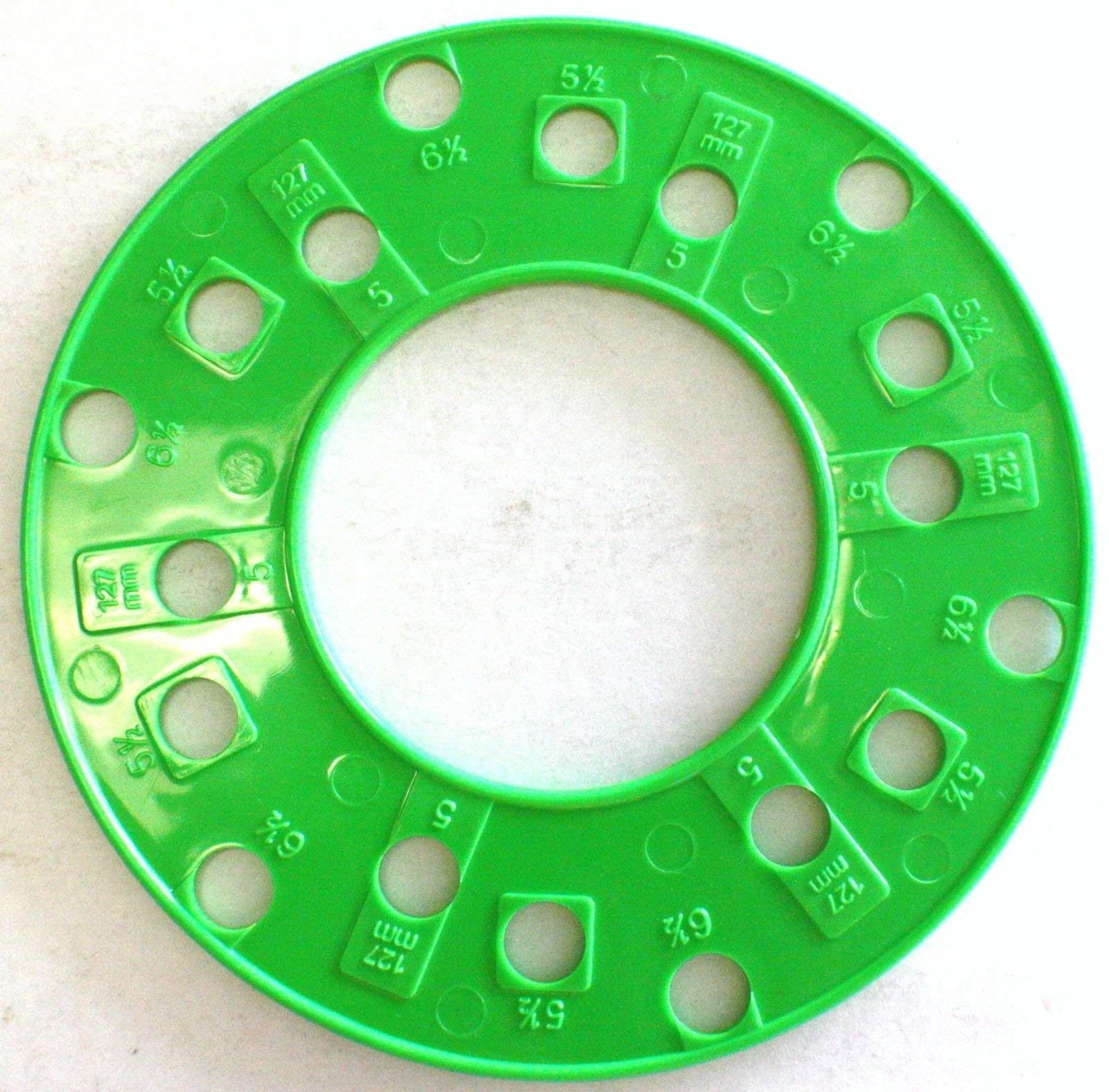 SAE 6 LUG WHEEL BOLT PATTERN TEMPLATE TOOL GUIDE GAUGE MEASURE DOMESTIC