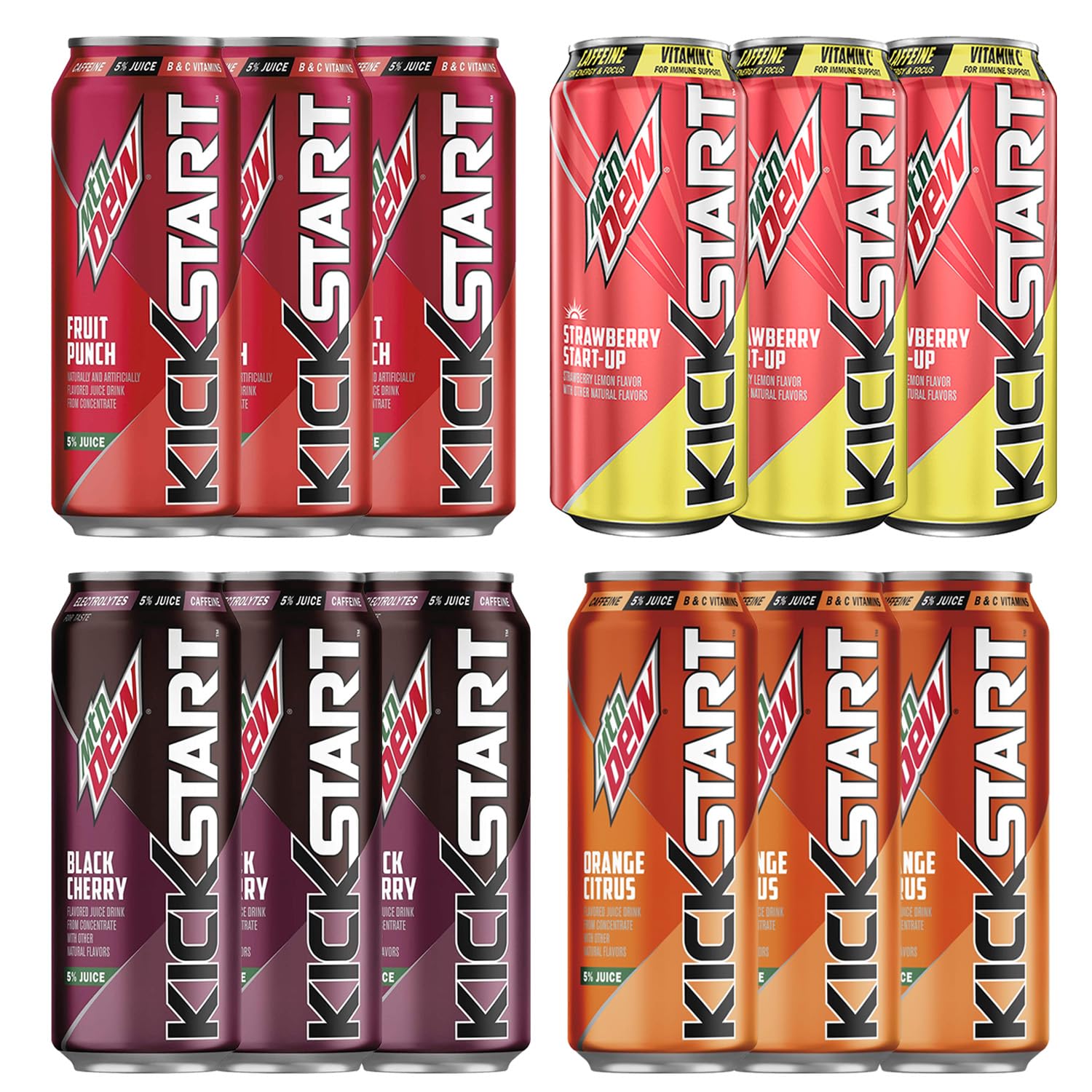Amazon.com : Soft Energy Drink - 4 Different Flavours - 92mg Caffeine ...
