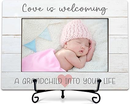 Amazon.com - Baby Announcement Photo Frame Gifts, My First Grandchild ...