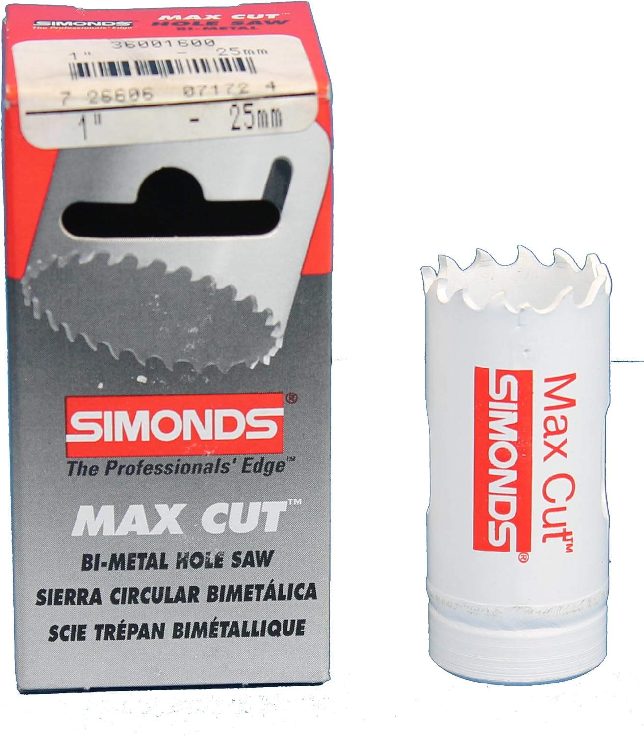 Amazon.com: Simonds Max Cut 1" - 25mm Bi-metal Hole Saw : Tools & Home ...