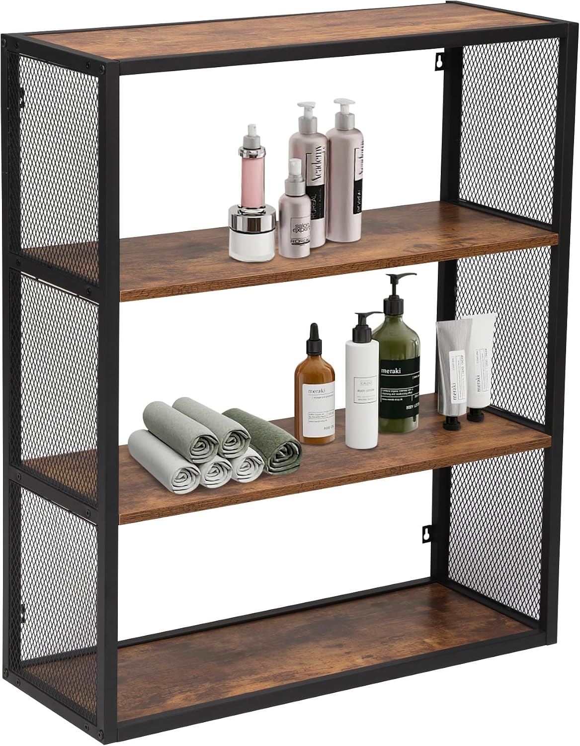 Amazon.com: RESHABLE 4 Tier Multipurpose Storage Shelves, Wall-Mounted ...