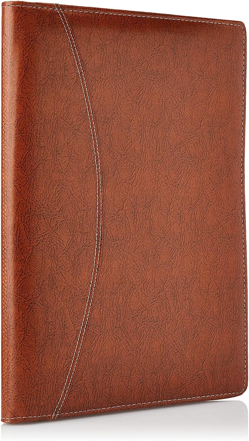 COI Expandable PU Leather File Folder 20-Leaf Certificate & Document ...