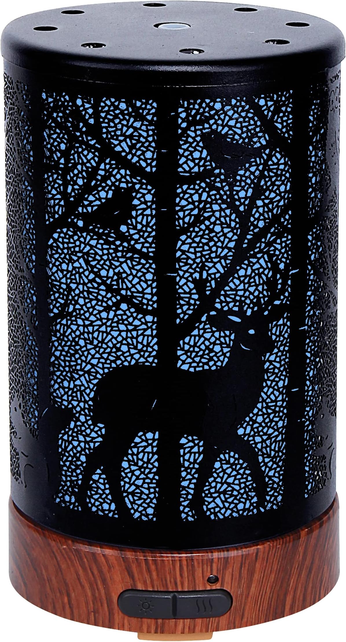 Amazon.com: Aromatherapy Diffusers with 7 Colors Lights Metal ...