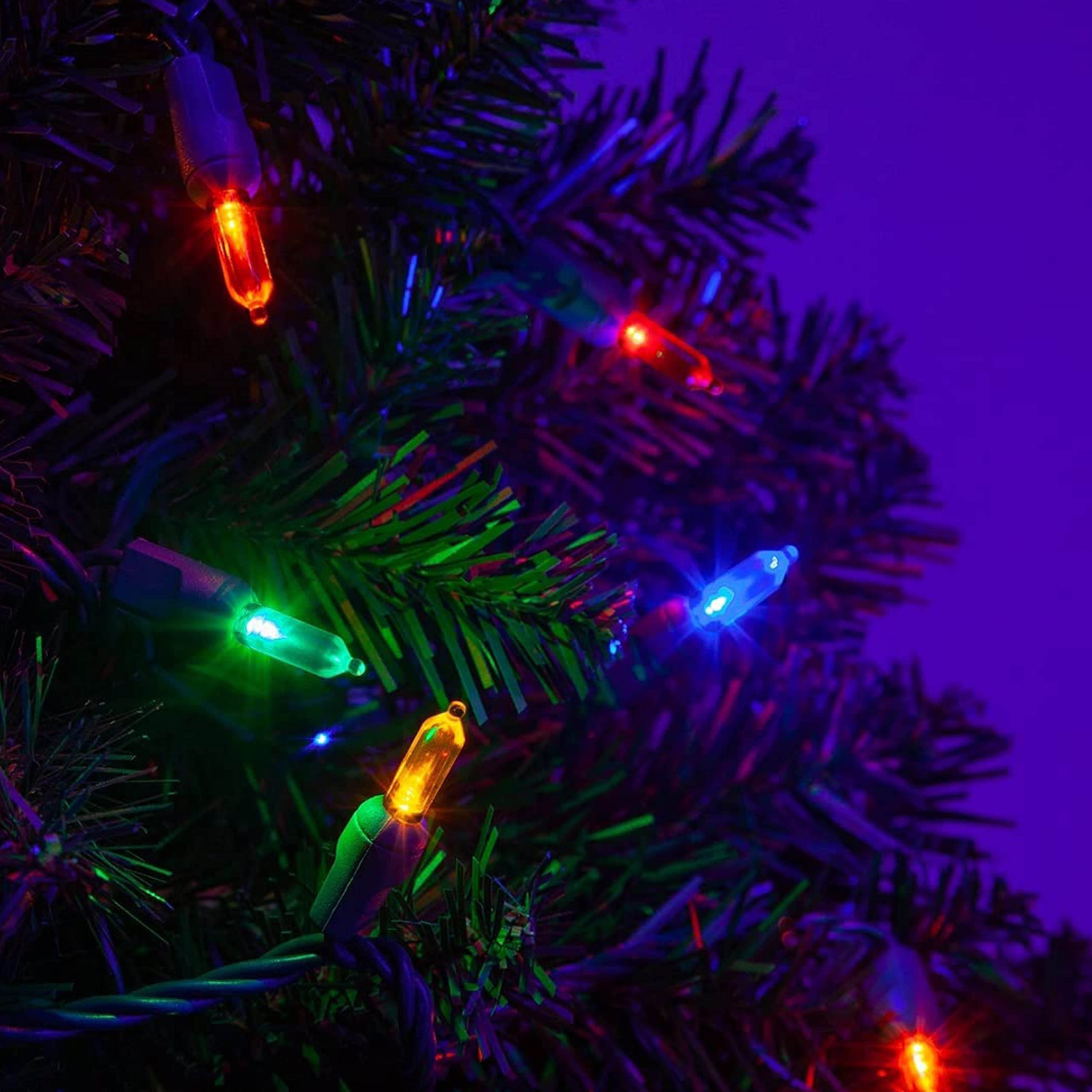 Christmas Lights [Set of 100] Multi-Colored Christmas Lights, UL ...
