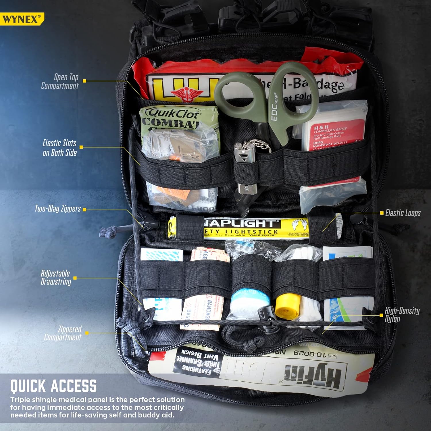 WYNEX Tactical Mag Admin Pouch, Molle Utility Tool Pouch Medical EMT ...