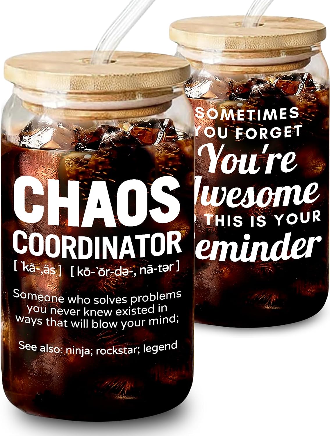 Amazon.com | KEDRIAN DISCONTINUED Chaos Coordinator Glass Cup 16oz ...