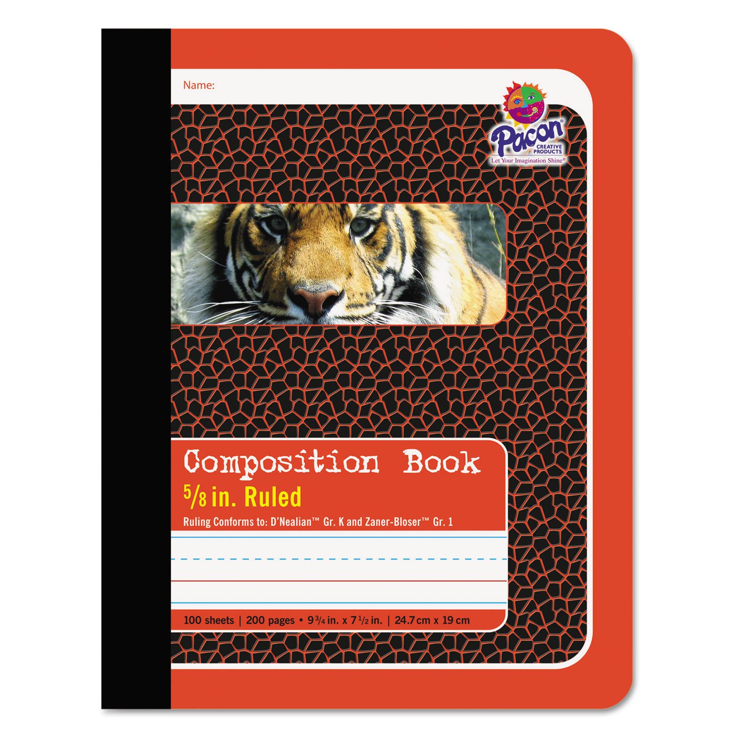Snapklik.com : Pacon Composition Book, 9 3/4"X7 1/2", DNealian