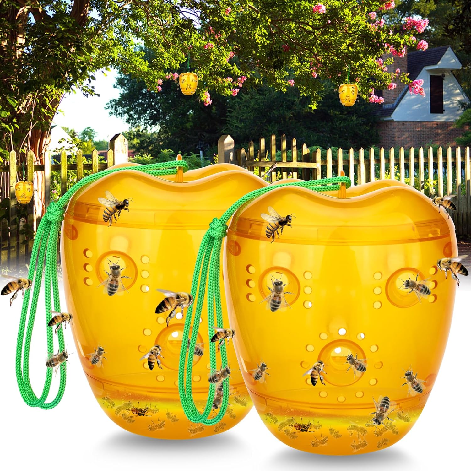 Amazon.com : Wasp Trap, Bee Traps Catcher, Outdoor Hanging Wasp Traps ...