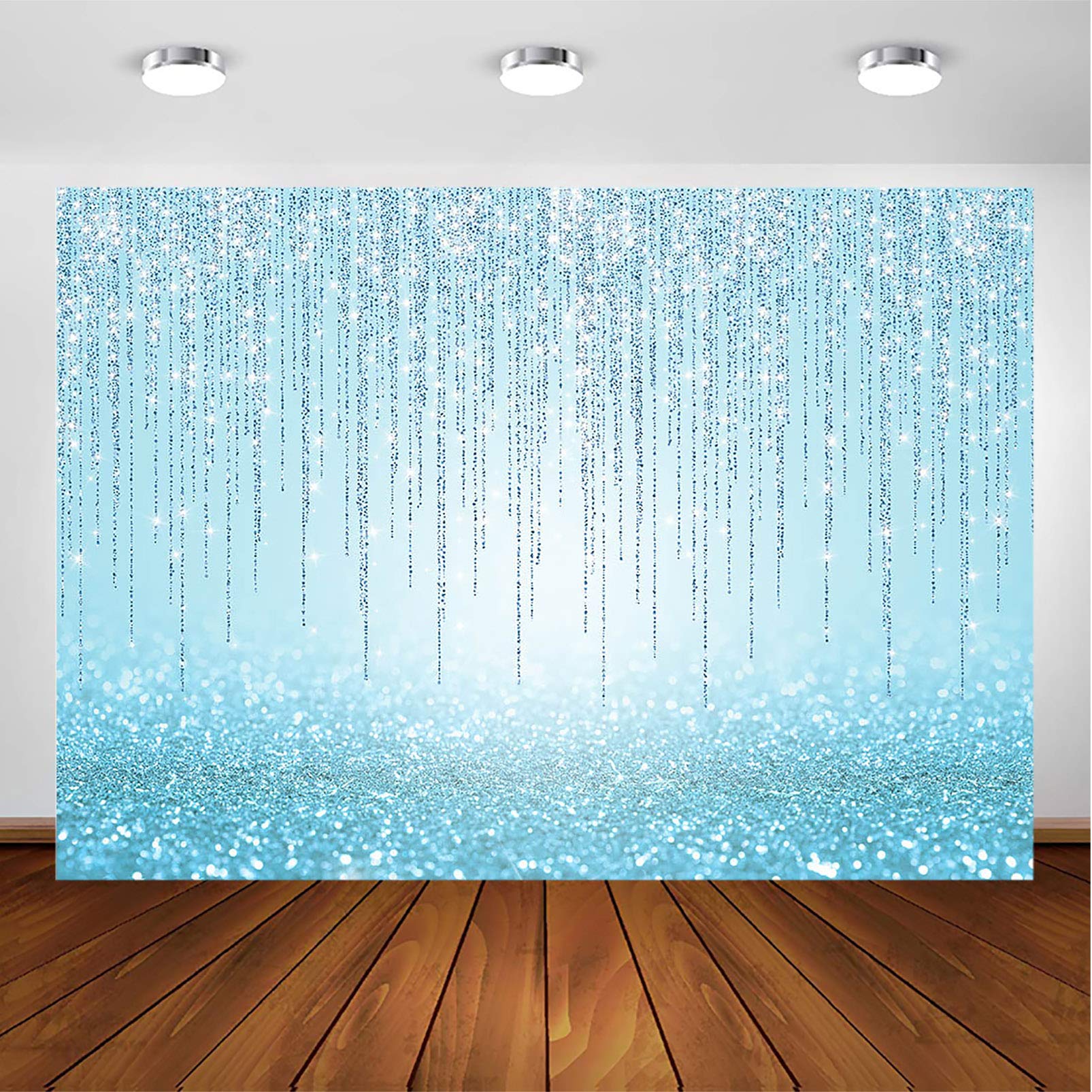 Purple Backdrop Avezano Rose Gold Glitter Backdrop For Girl Birthday ...