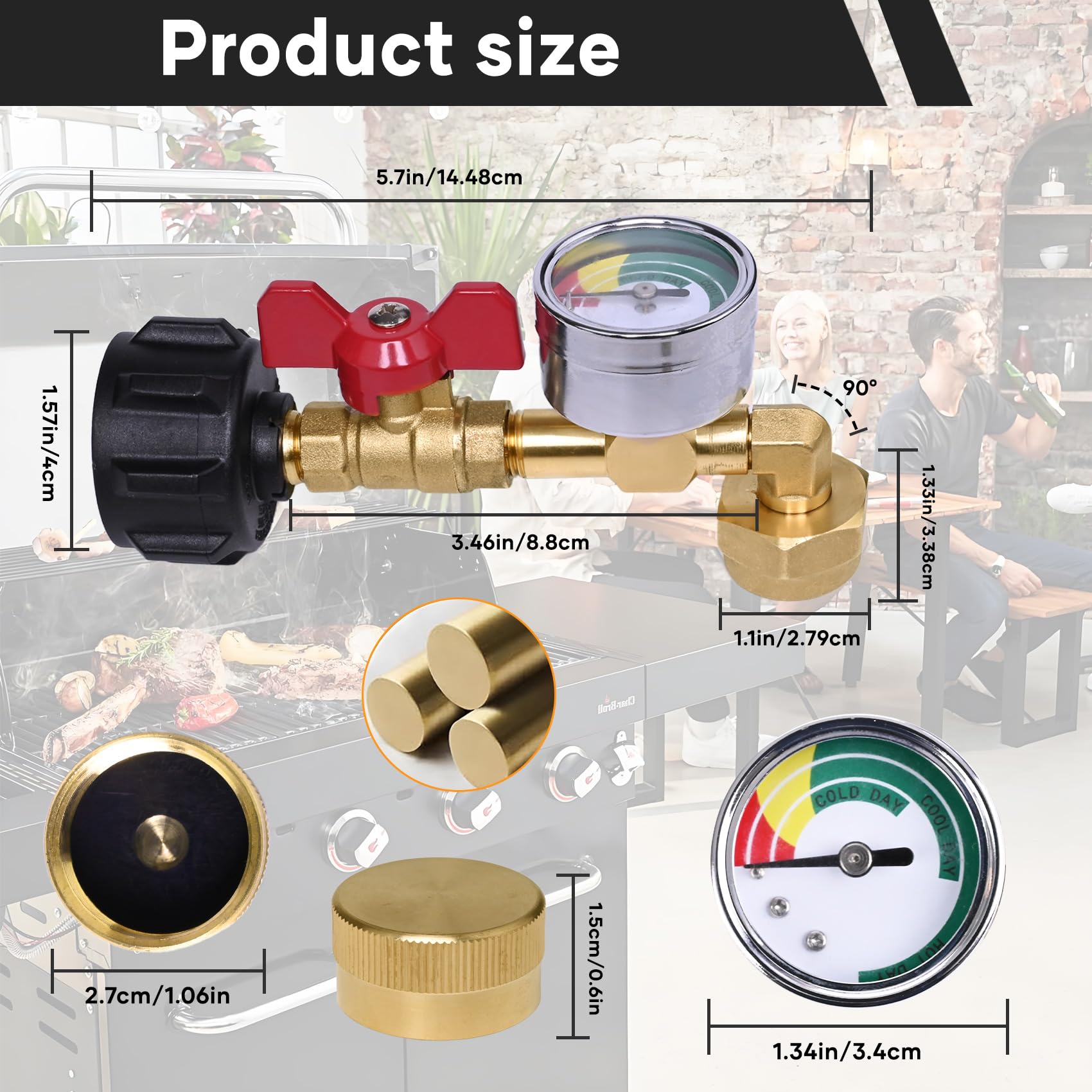 Snapklik.com : GHAKUTB Upgraded Propane Refill Adapter For 1lb Tanks ...