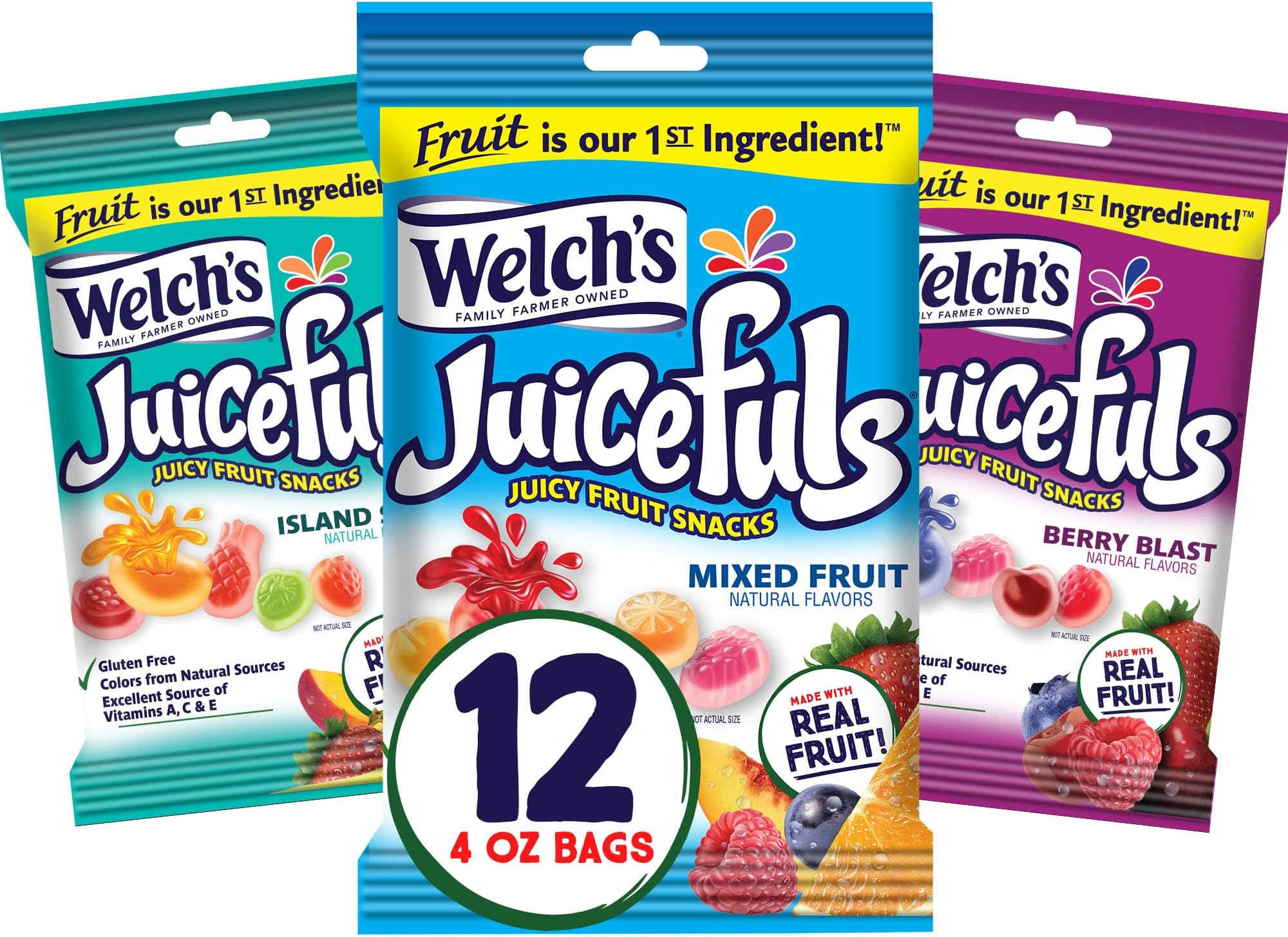 Amazon.com: Welch's Juicefuls Juicy Fruit Snacks, Mixed Fruit, Berry ...