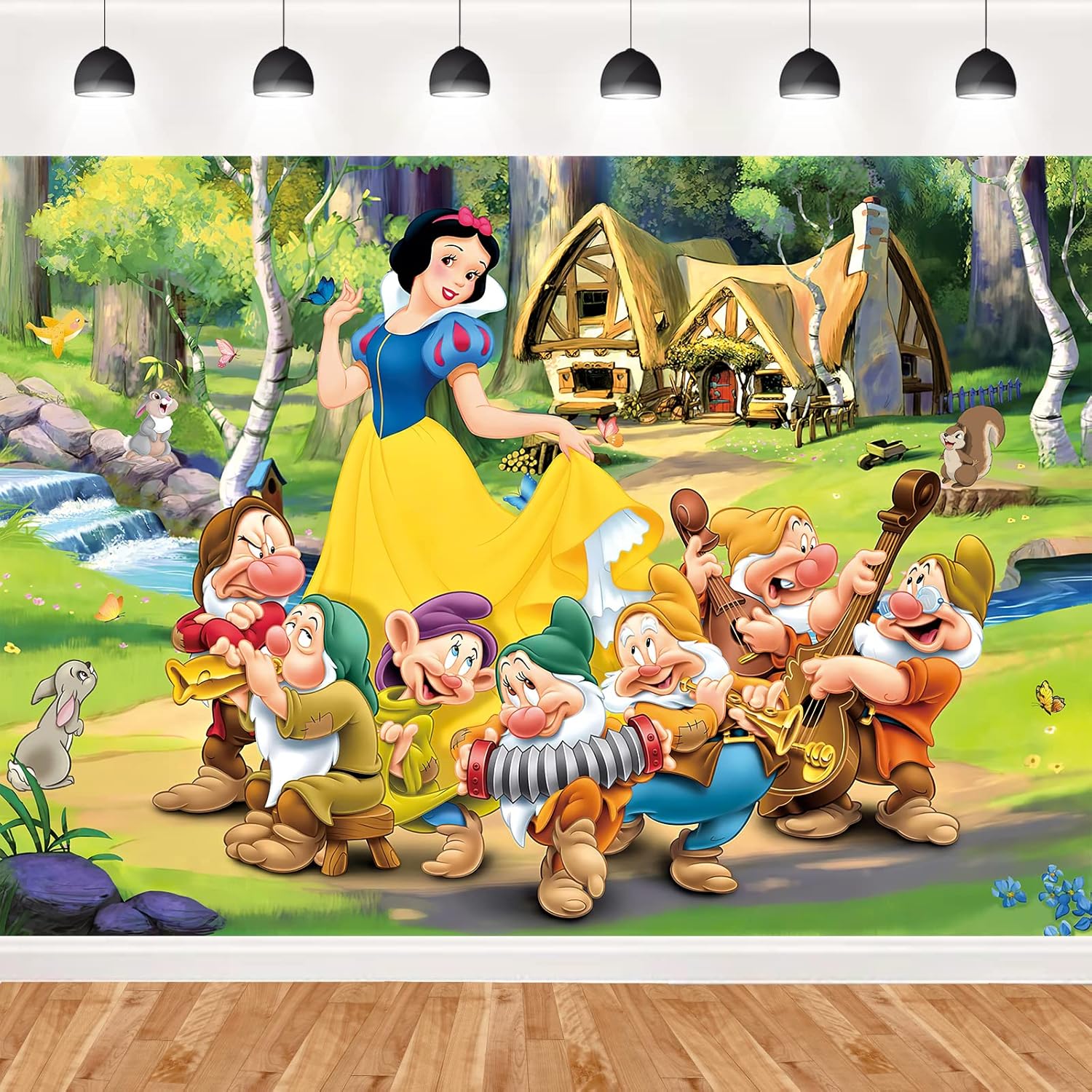 Princess Snow White Birthday Party Backdrop, 7x5FT Australia | Ubuy