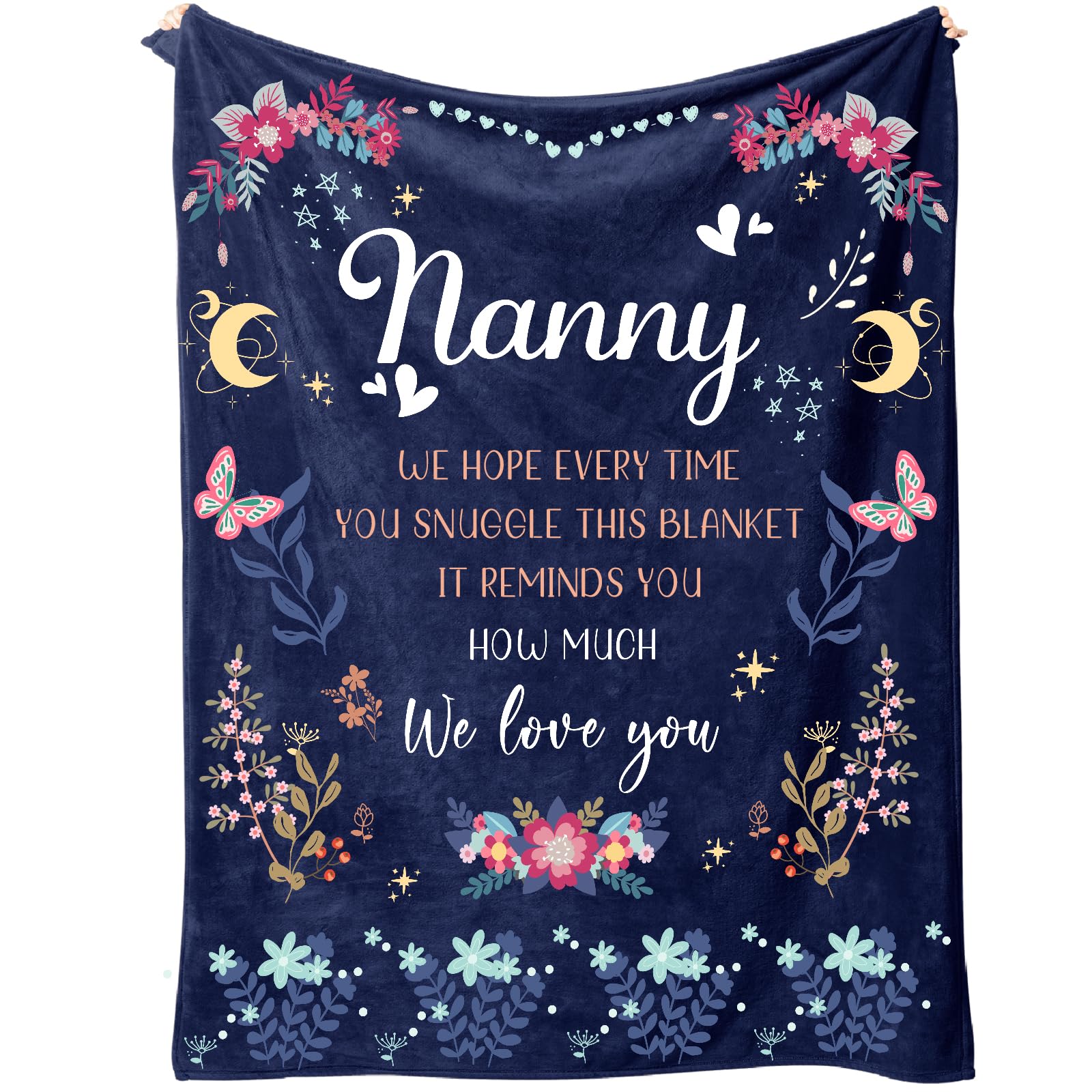 SECOGM Nanny Gifts, Nanny Birthday Gifts from Grandchildren, Print ...
