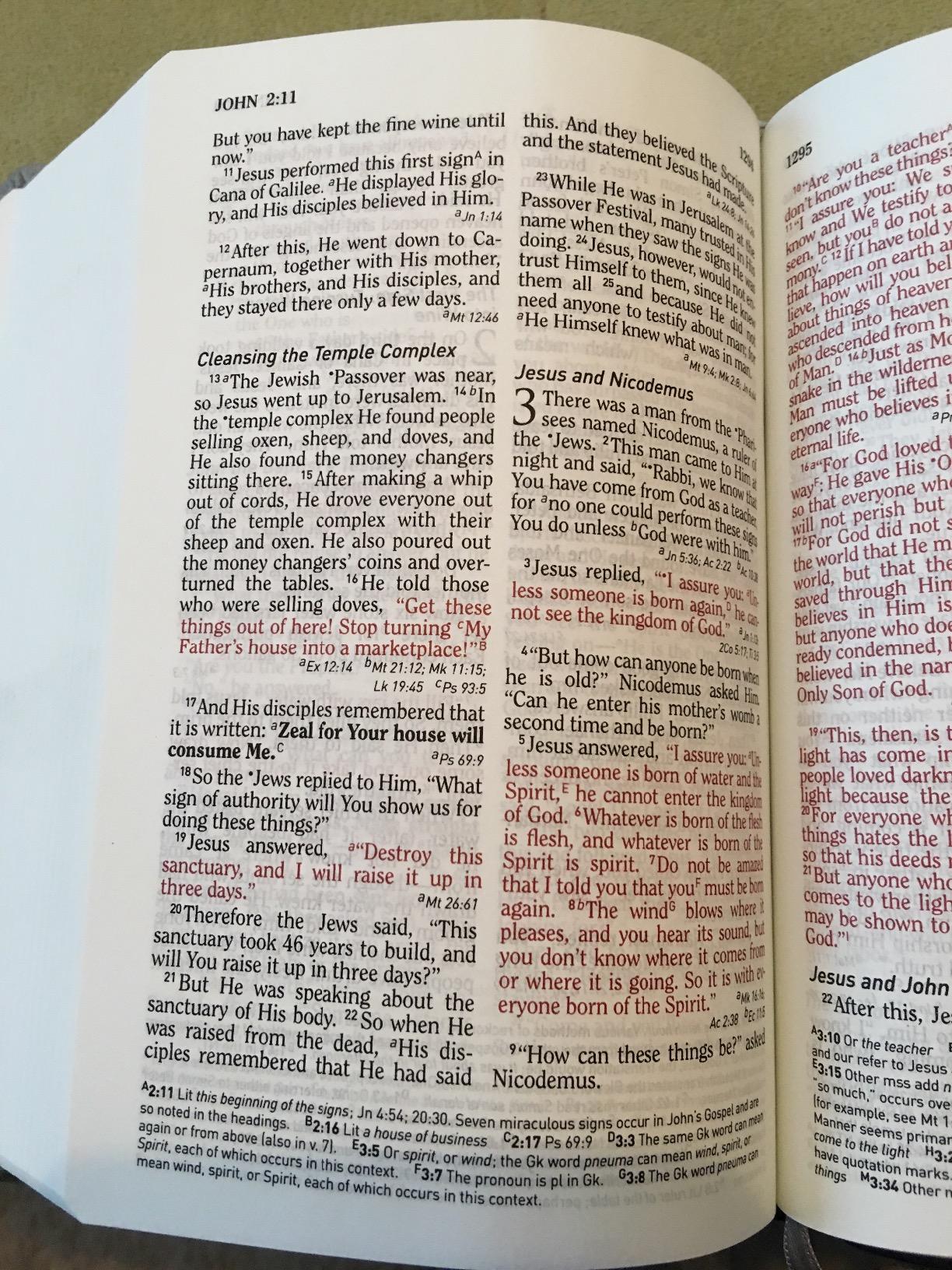 HCSB Large Print Study Bible, Mahogany LeatherTouch: Holman Bible ...