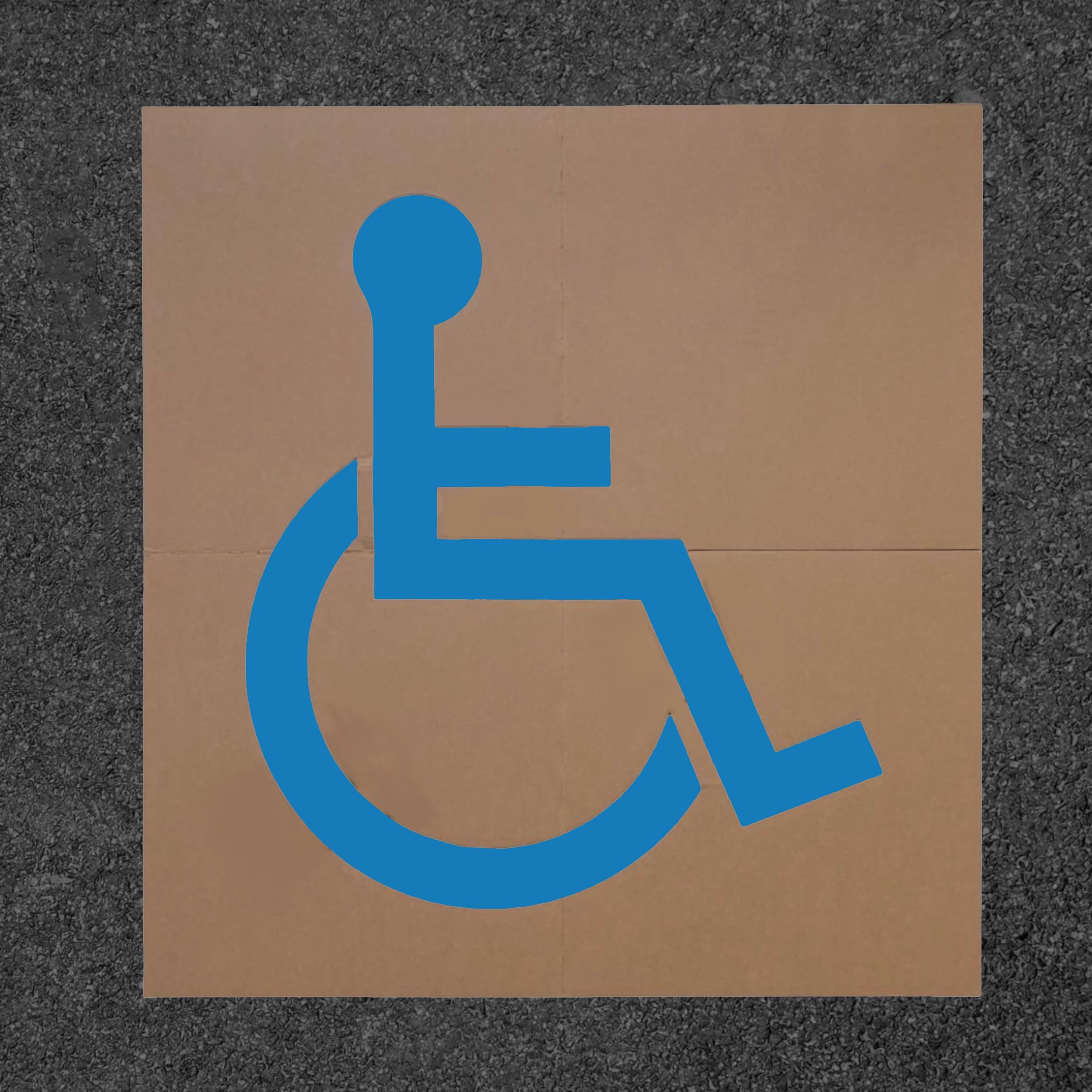 Snapklik.com : APS 36" Handicap Stencil Parking Lot ADA ICON Only ...