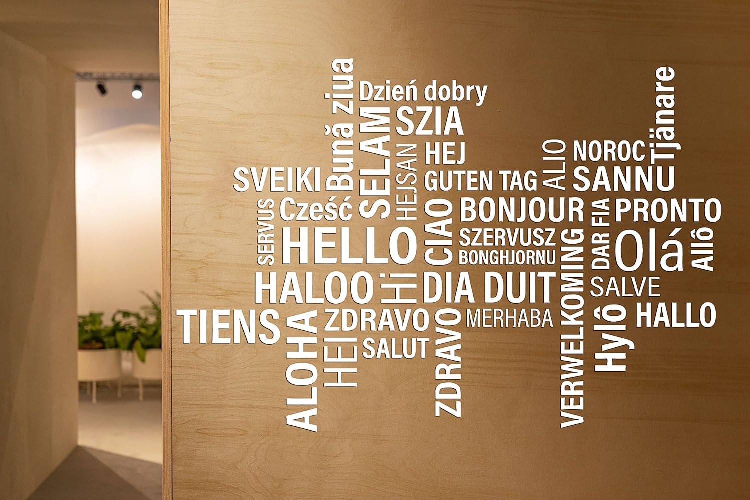 Amazon.com: Hello in Many Languages Wall Decal, Hello Word Collage ...