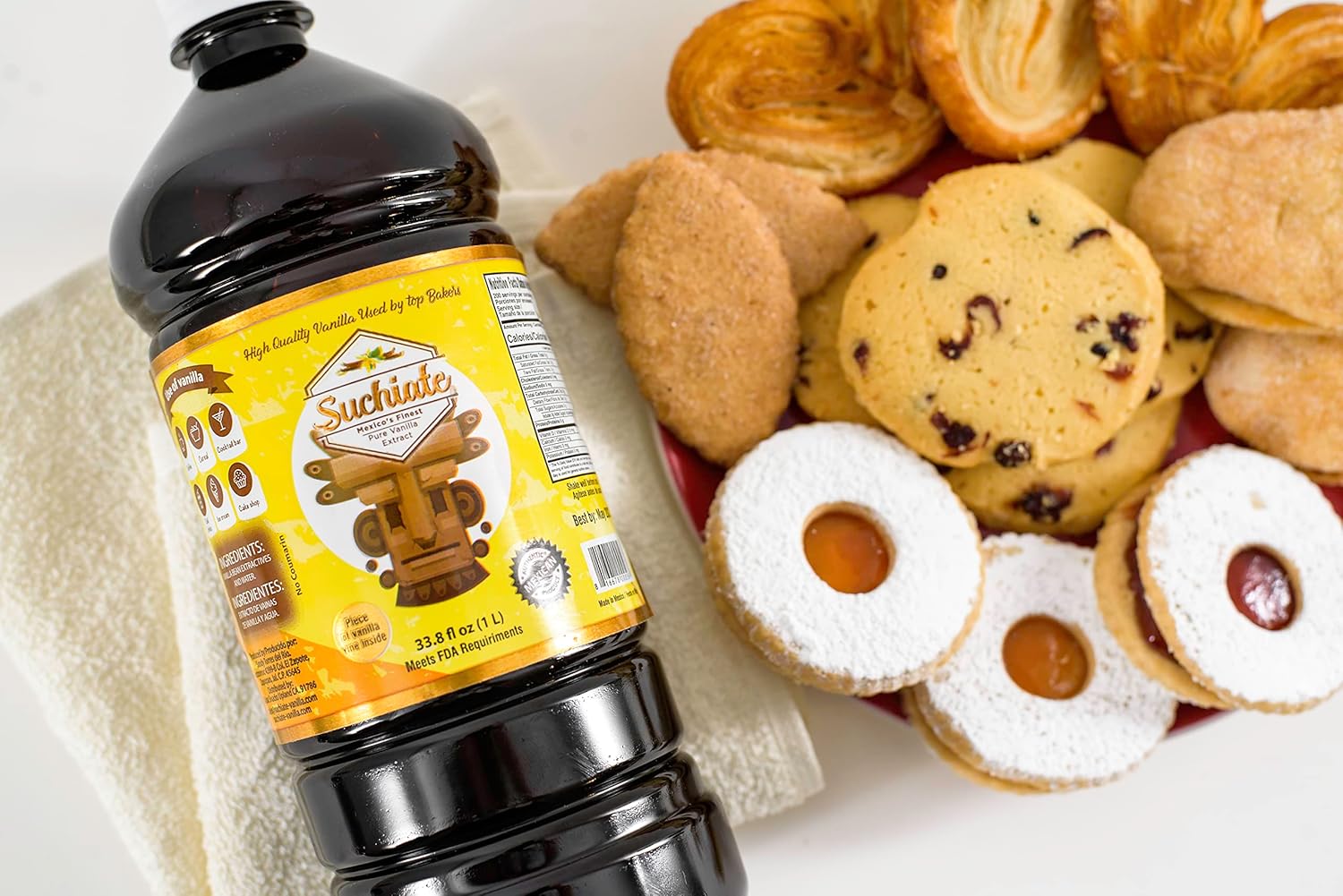 Suchiate Pure Vanilla 338 onzas 1 litro Vainilla mexicana para hornear ...