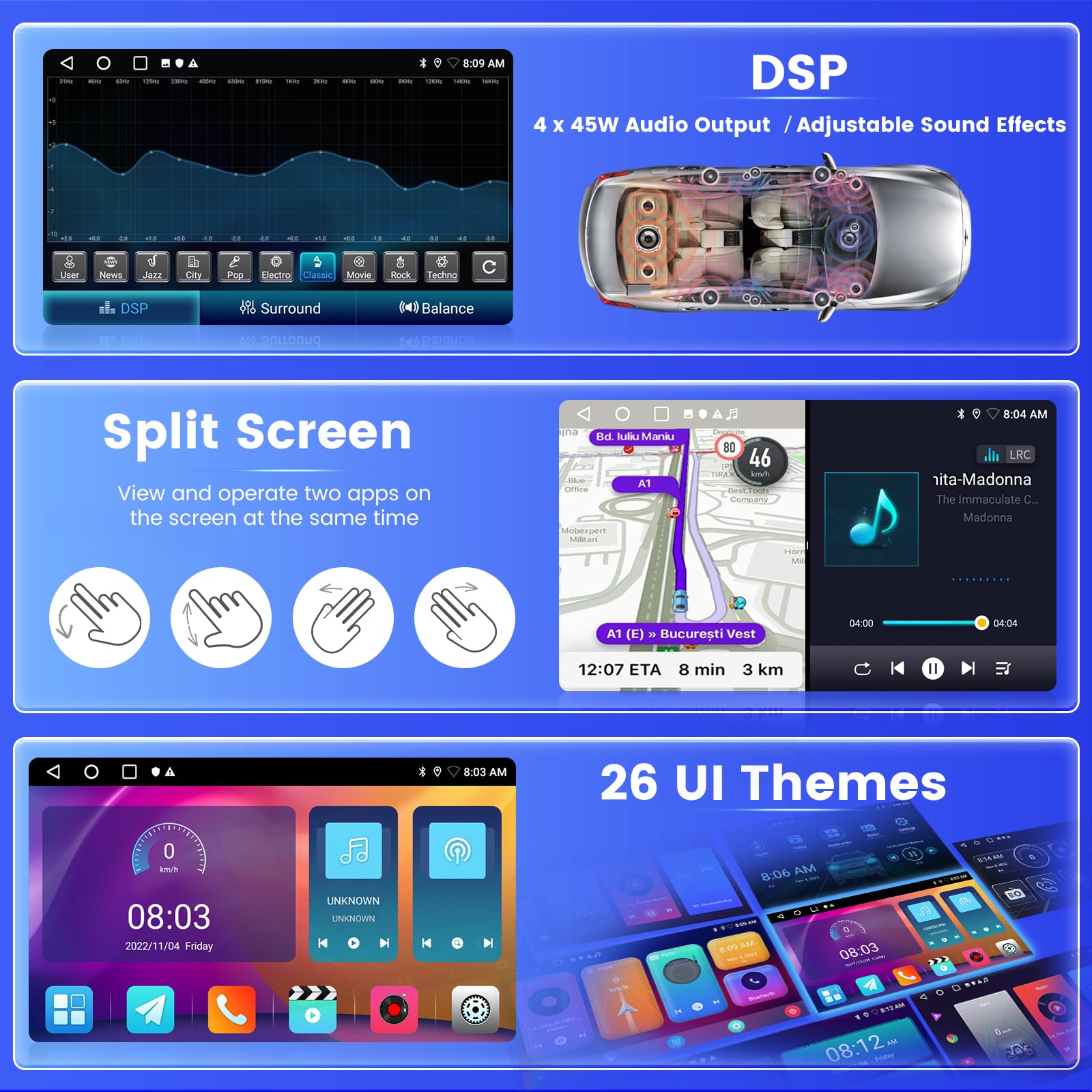 Snapklik 2 32g Radio For Toyota Corolla 2009 2013 Carplay Stereo