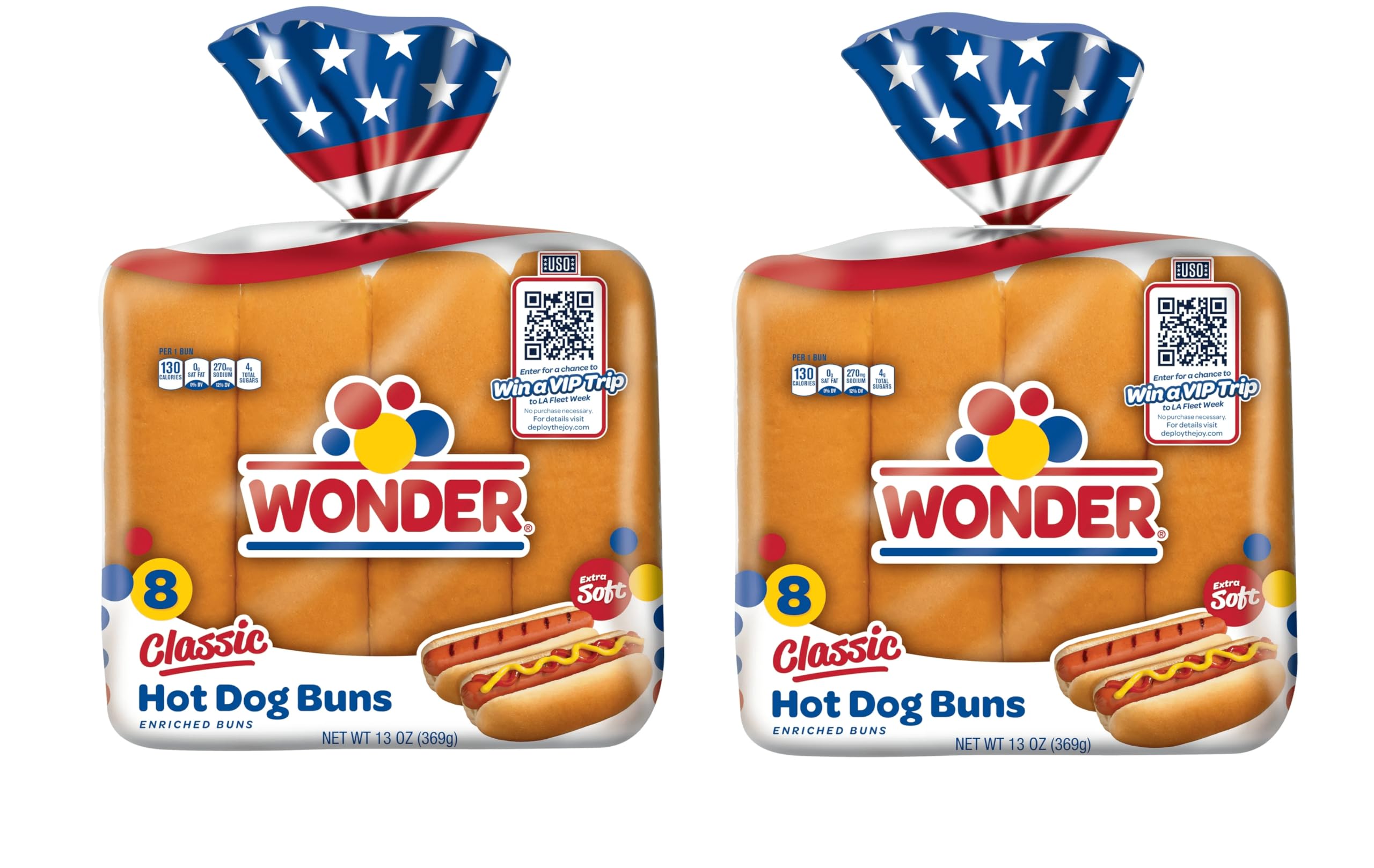 Buy Generic Wonder Bread Classic Hot Dog Buns, White Bread Hot Dog Buns ...