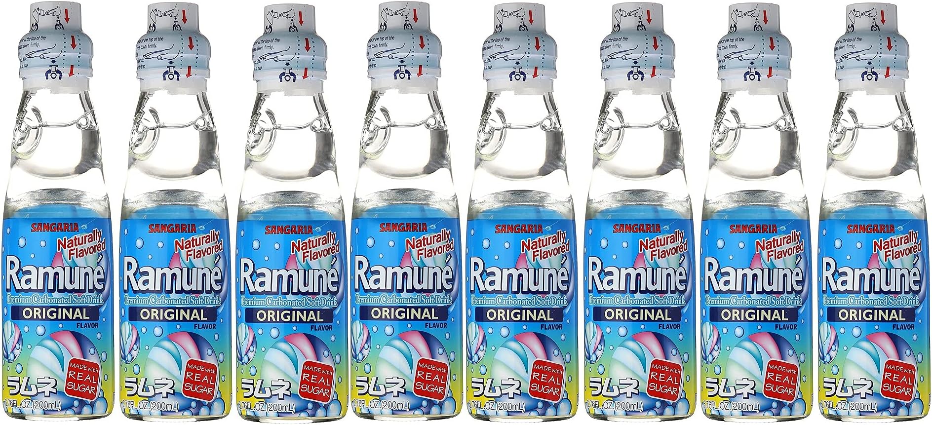 Amazon.com : Ramune Original Natural 18 Pack : Grocery & Gourmet Food