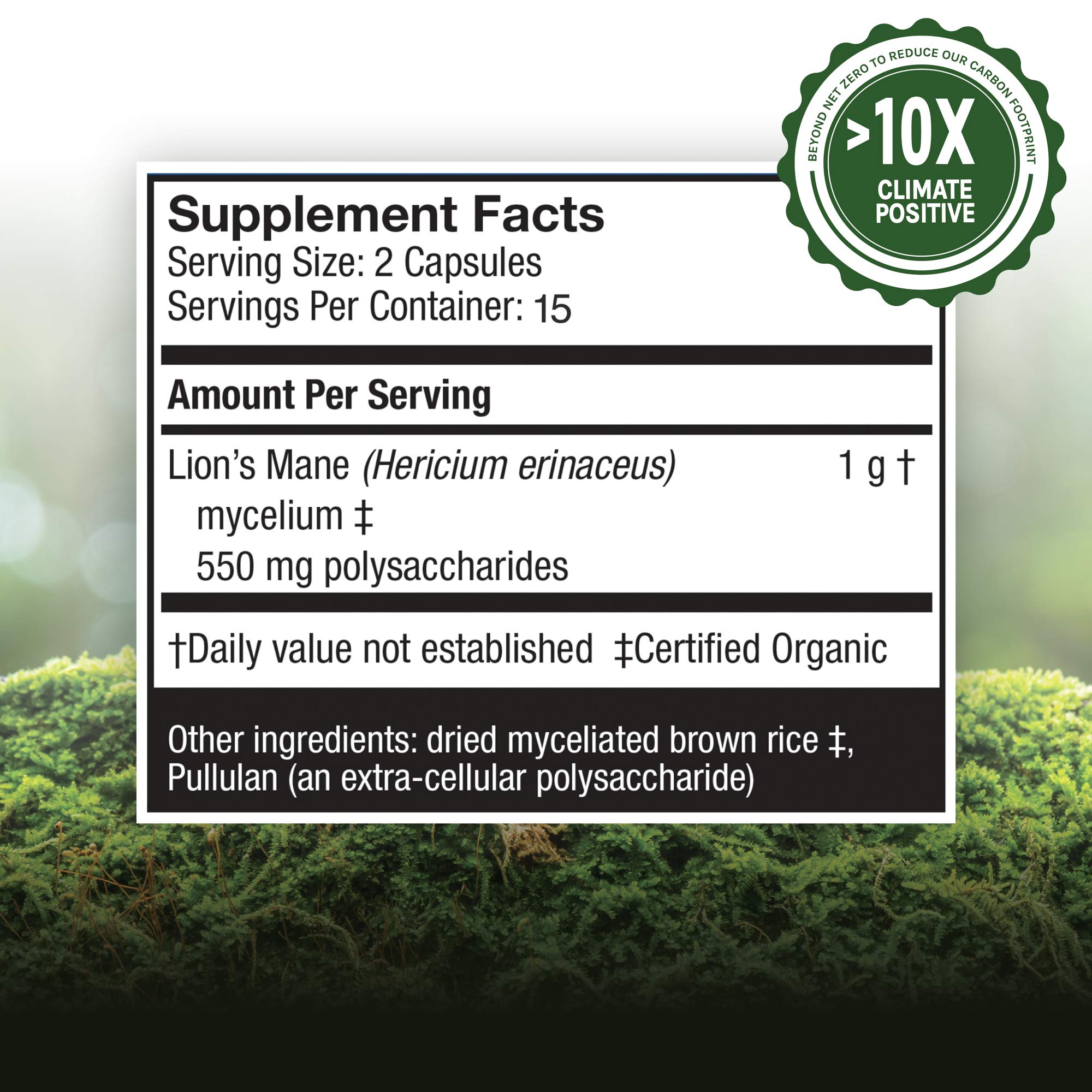 Snapklik.com : Host Defense Mushrooms Lions Mane - Brain Health Support ...