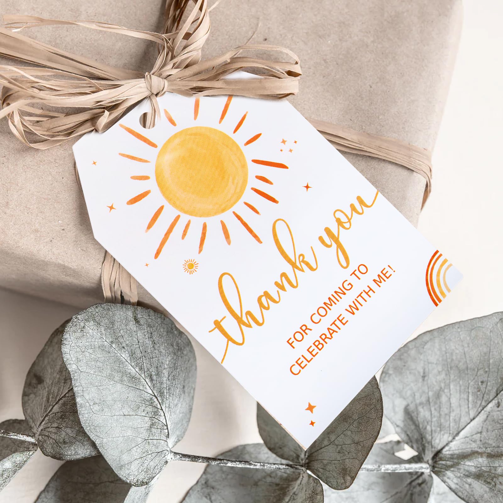 Snapklik.com : Anwyll Boho Sun 1st Birthday Thank You Gift Tags - 50 ...