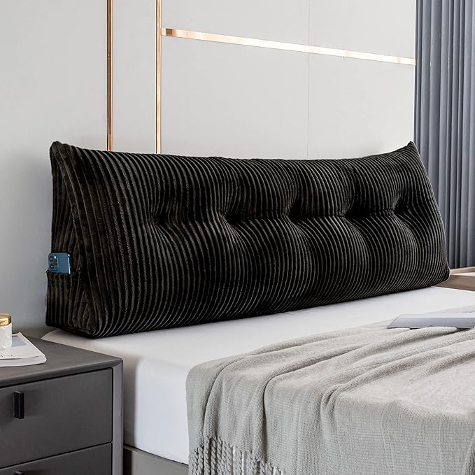 Amazon.com: Activance Large Triangular Headboard Wedge Bed Rest Reading ...