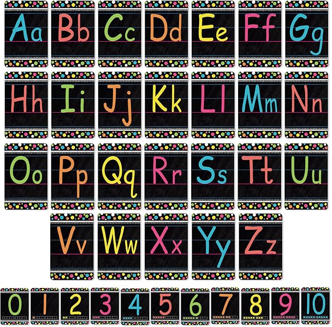 Bulletin Board Letters - ABC Alphabet Poster Classroom Decorating Set ...